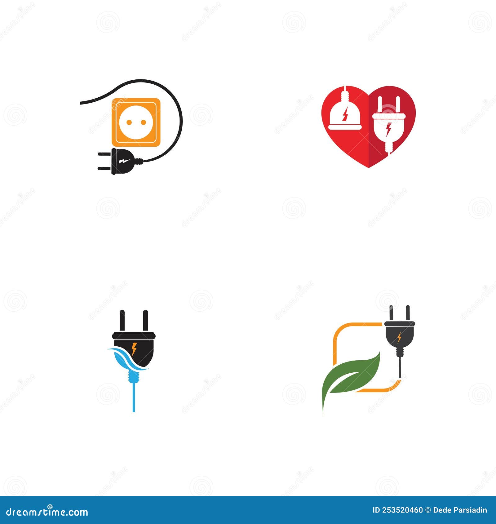 Creative Electrical Plug Logo Concept Vector Design Stock Vector ...