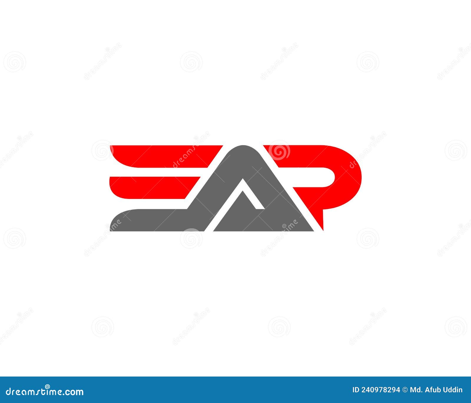 Creative Elegant Monogram EAP Logo Design Icon Premium Stock Vector ...