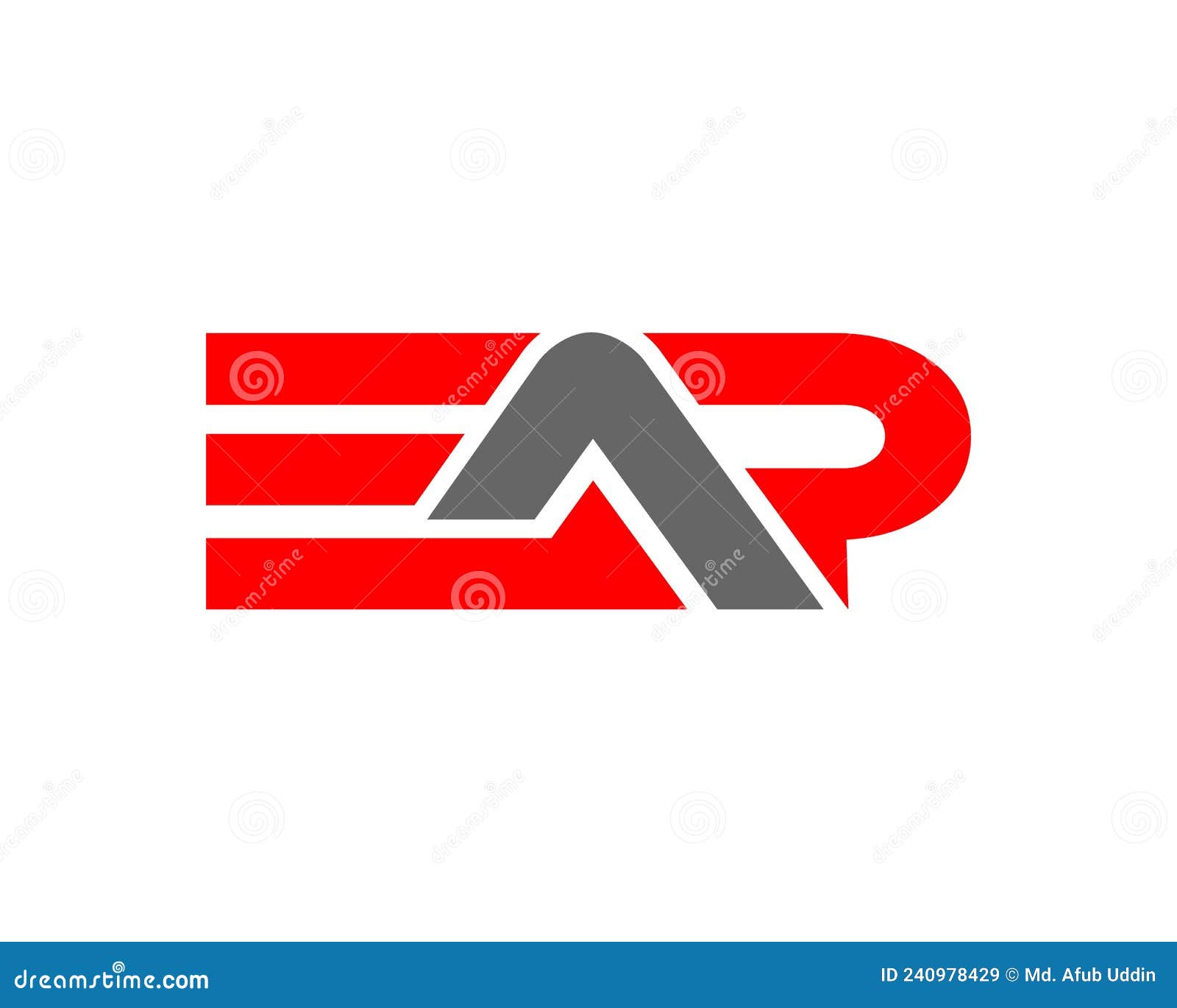 Creative Elegant Monogram EAP Logo Design Icon Premium Vector Stock ...