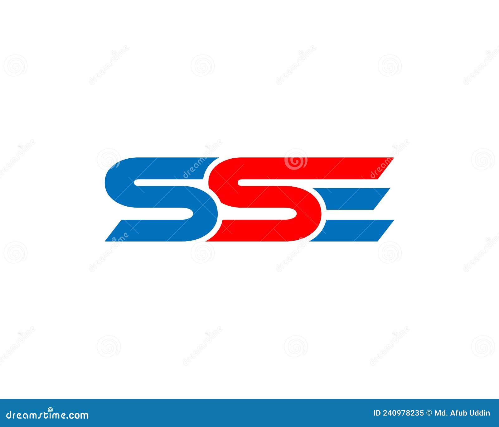 Creative Elegant Monogram SSE Logo Design Icon Premium Stock Vector ...