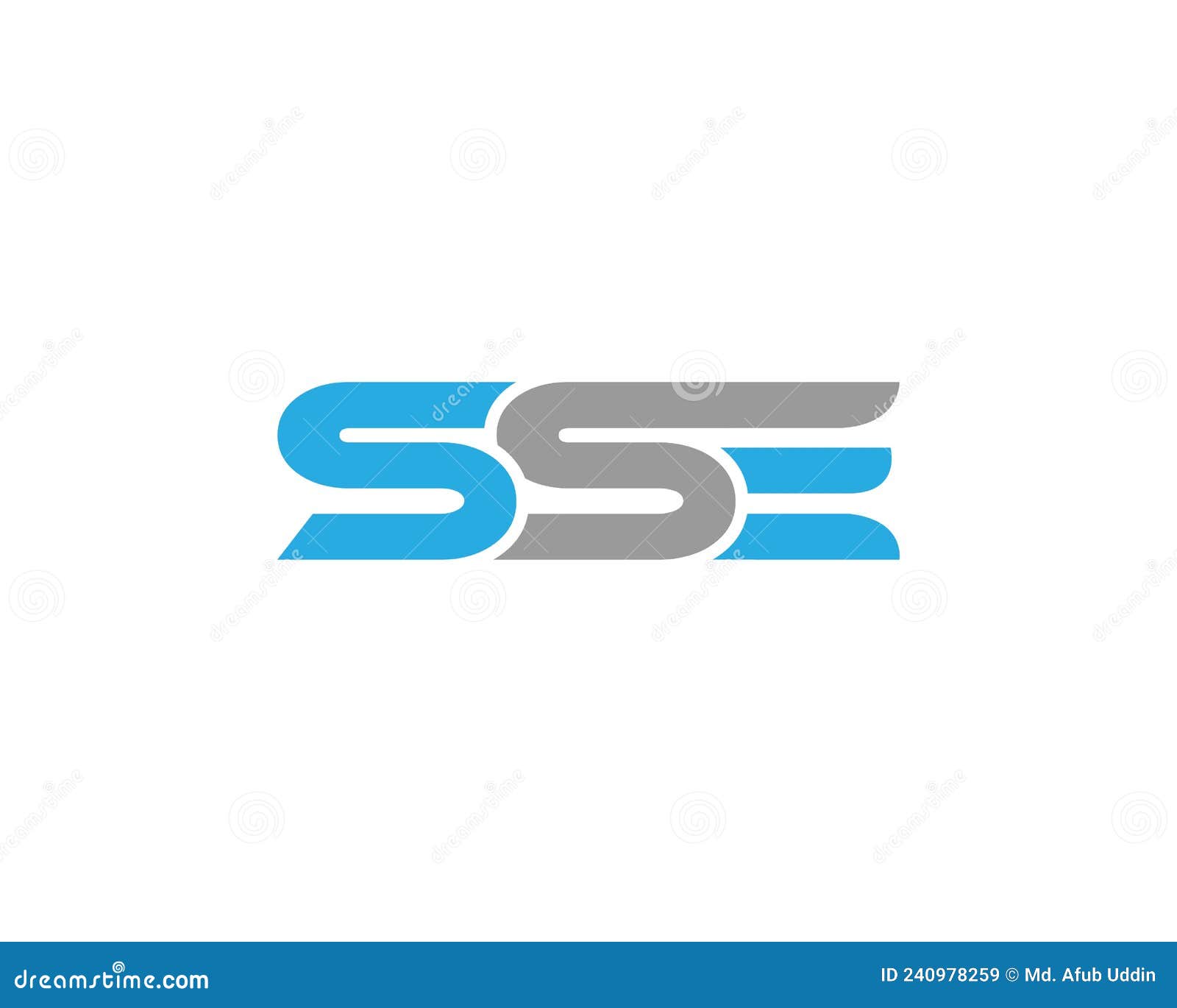 Creative Elegant Monogram SSE Logo Design Icon Premium Stock Vector ...