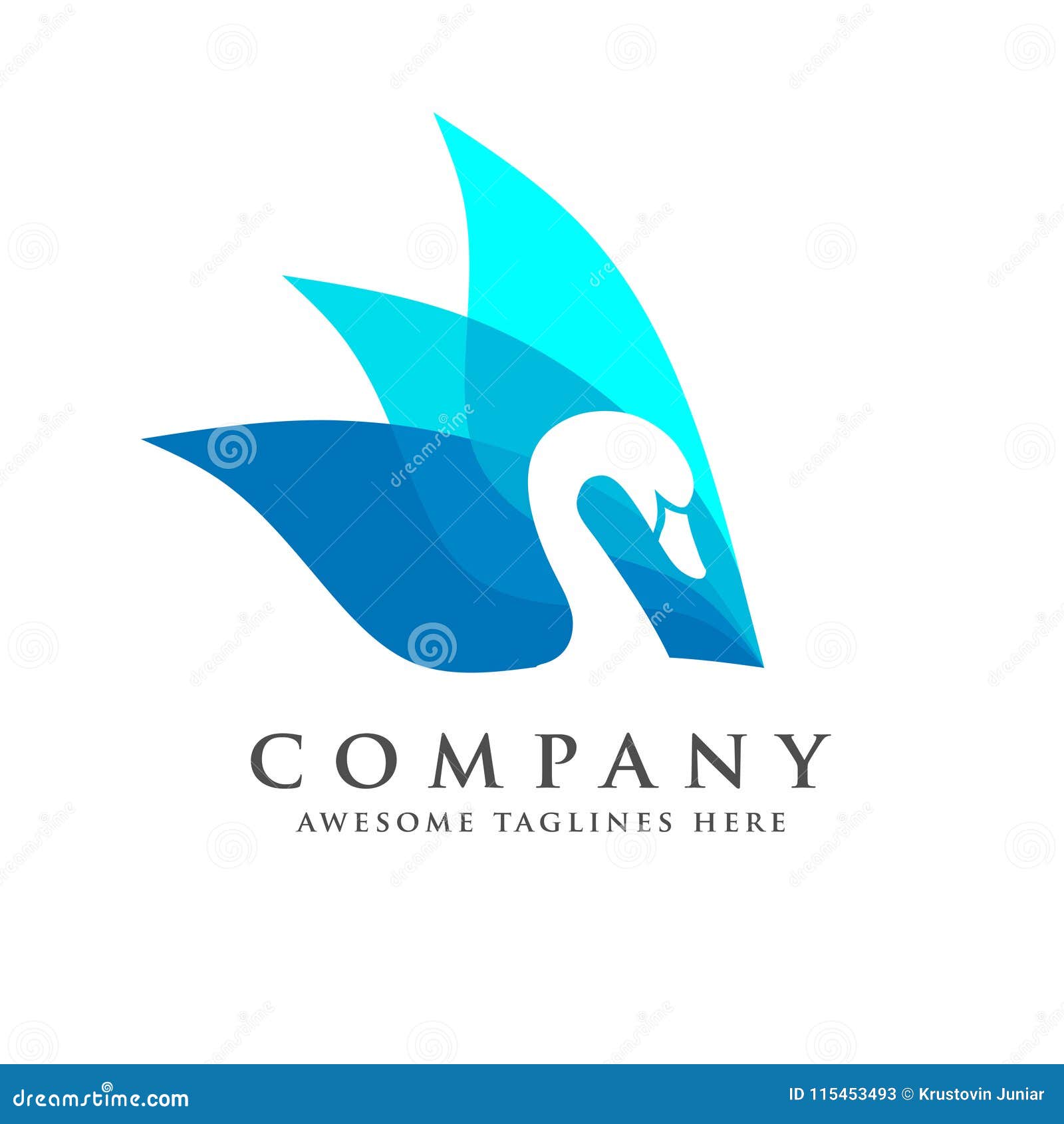 Creative and Elegant Swan Logo Vector Stock Vector - Illustration of ...