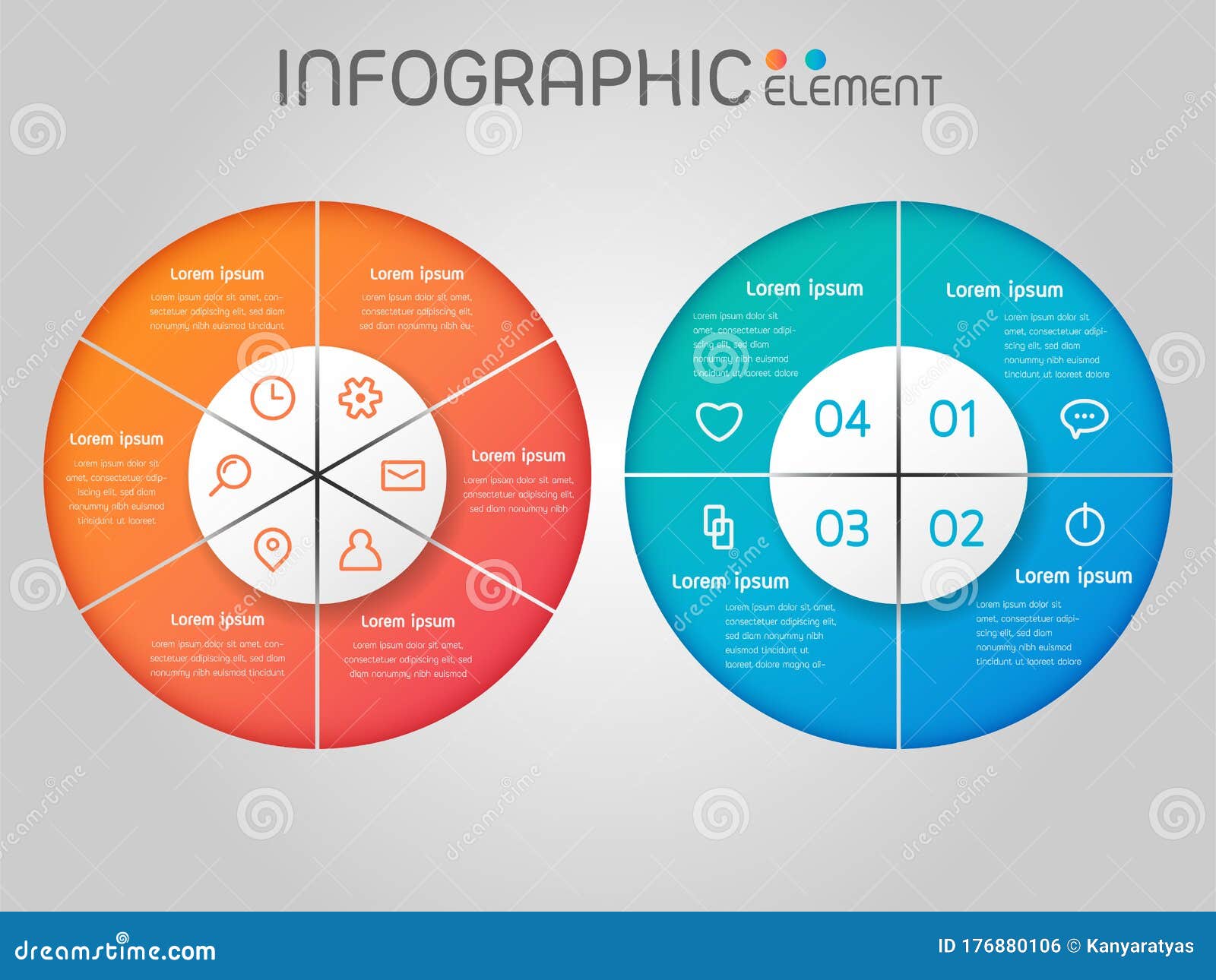 Creative Element Infographic Template for Presentation,vector ...
