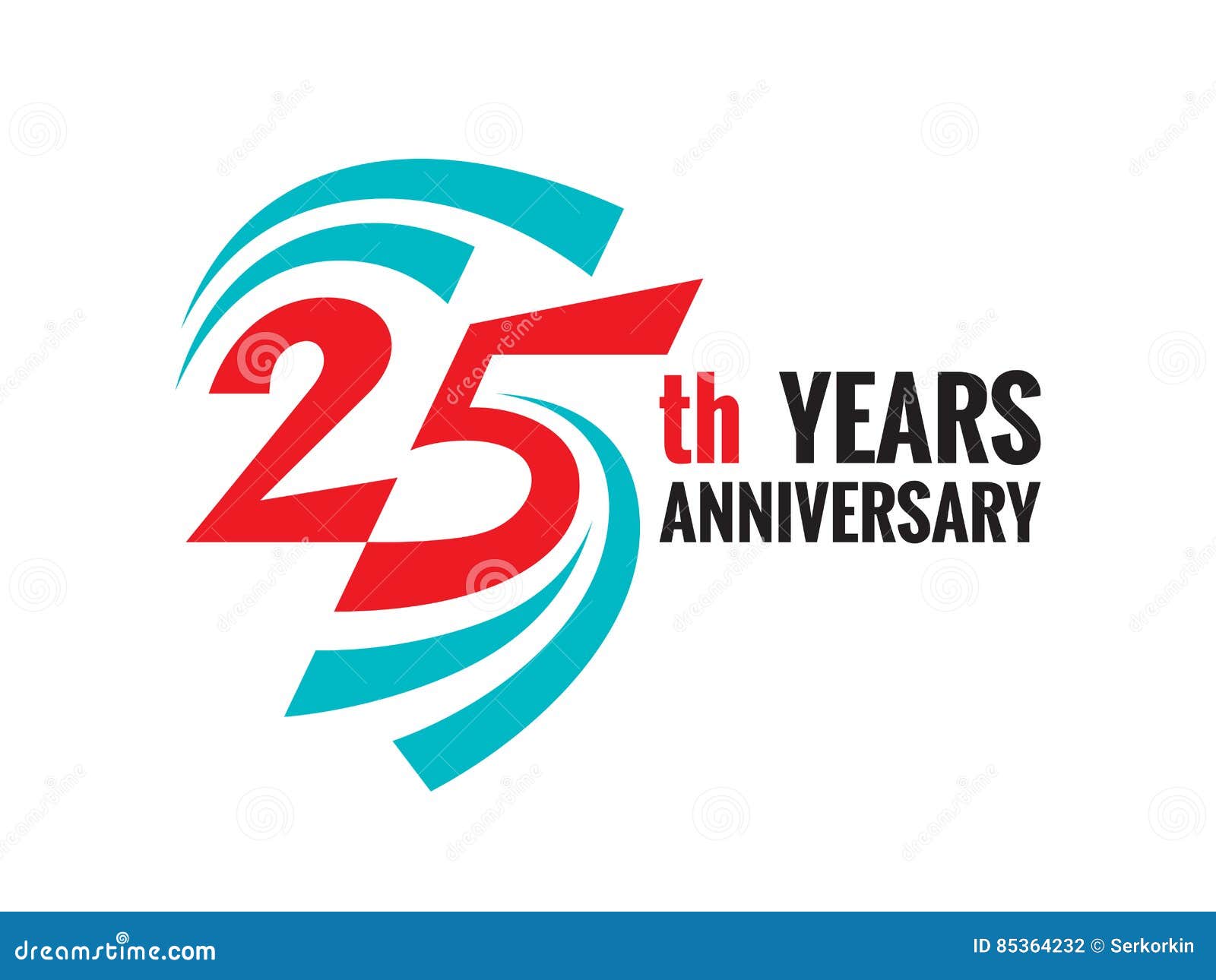 Creative Emblem 25 Th Years Anniversary. Twenty Five Template Logo ...