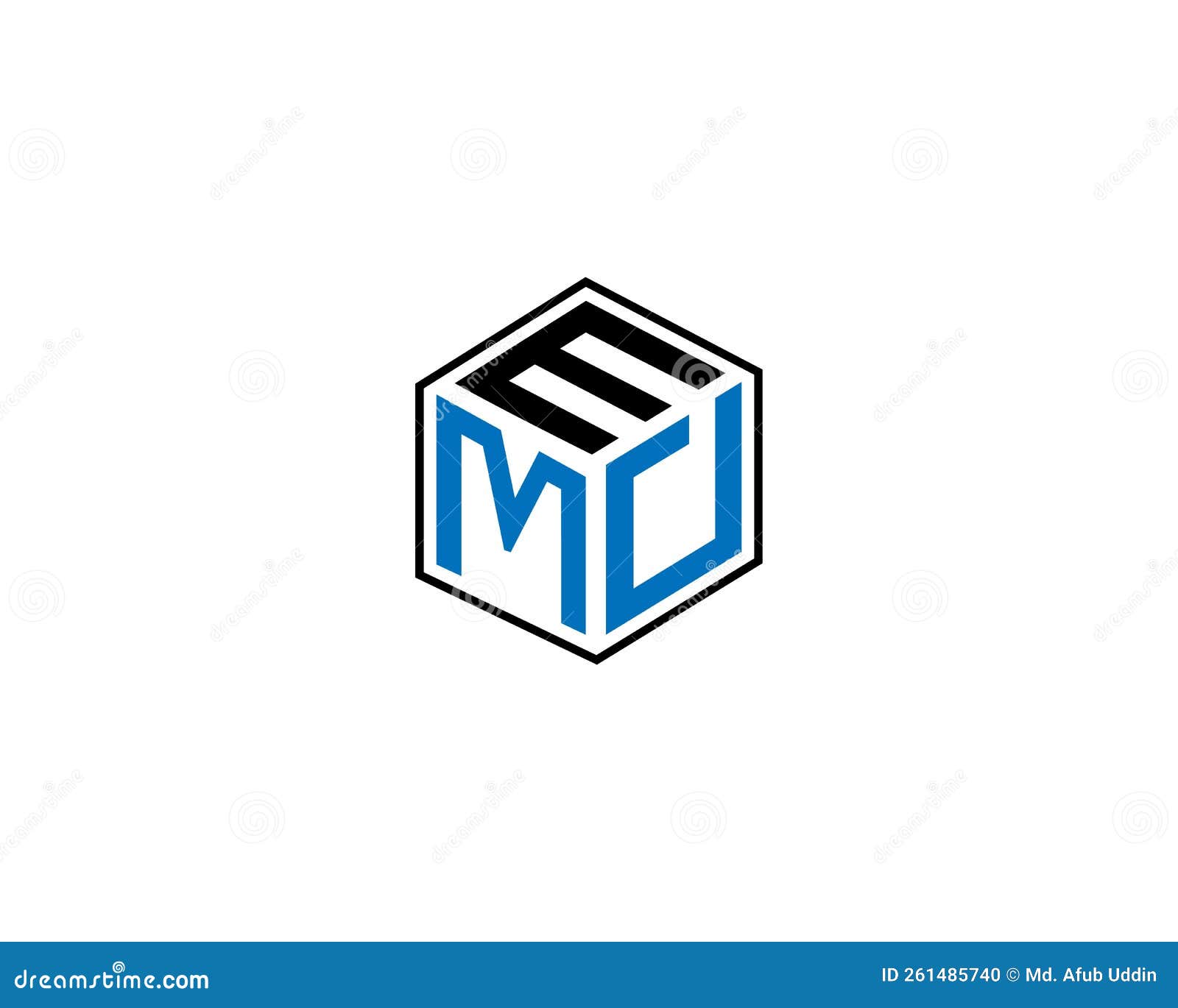 Creative EMD and MDE Icon Monogram Letter Logo Stock Vector ...