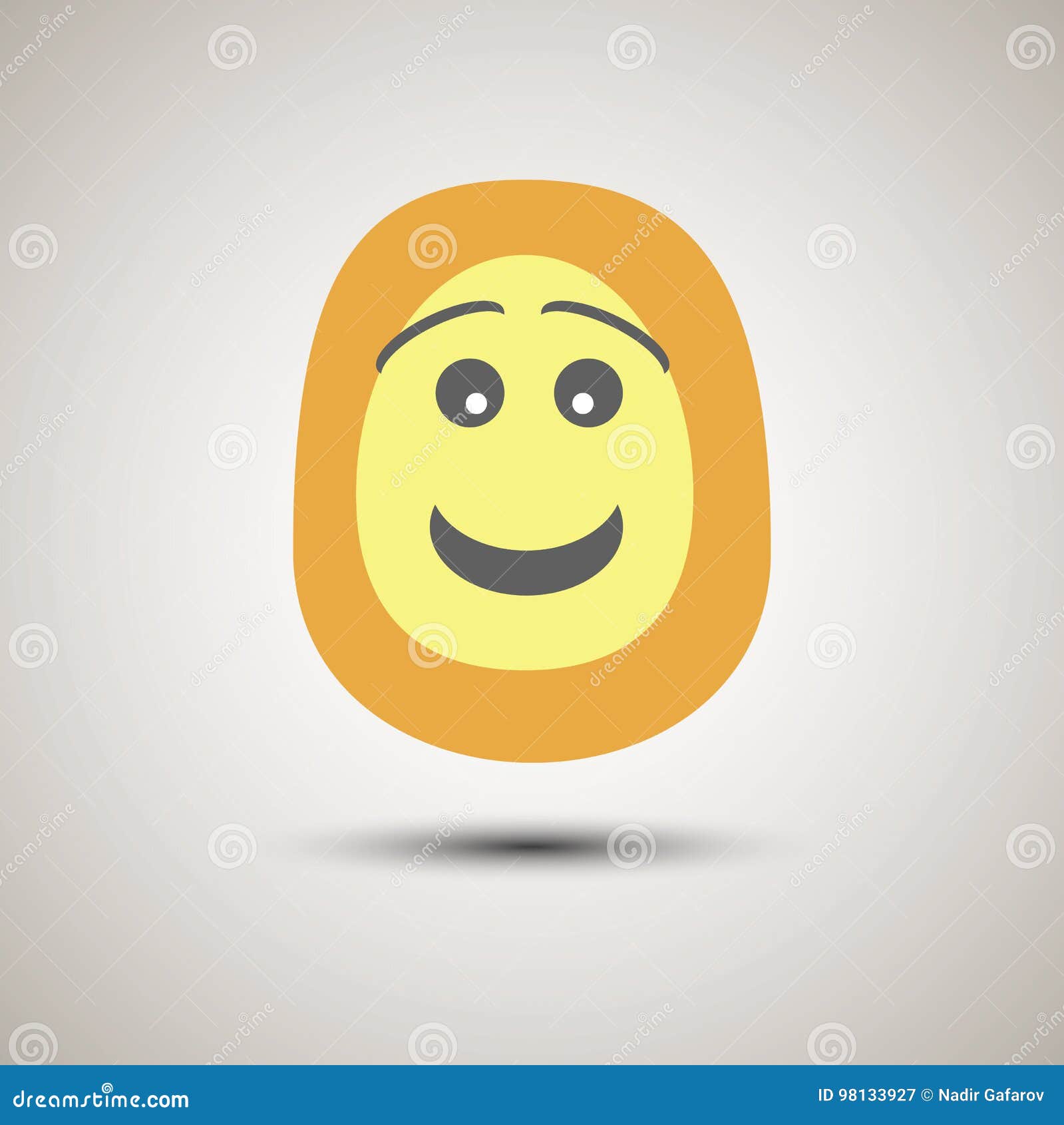 Creative Emoji Smiley Face Smiling and Happy. Stock Vector ...