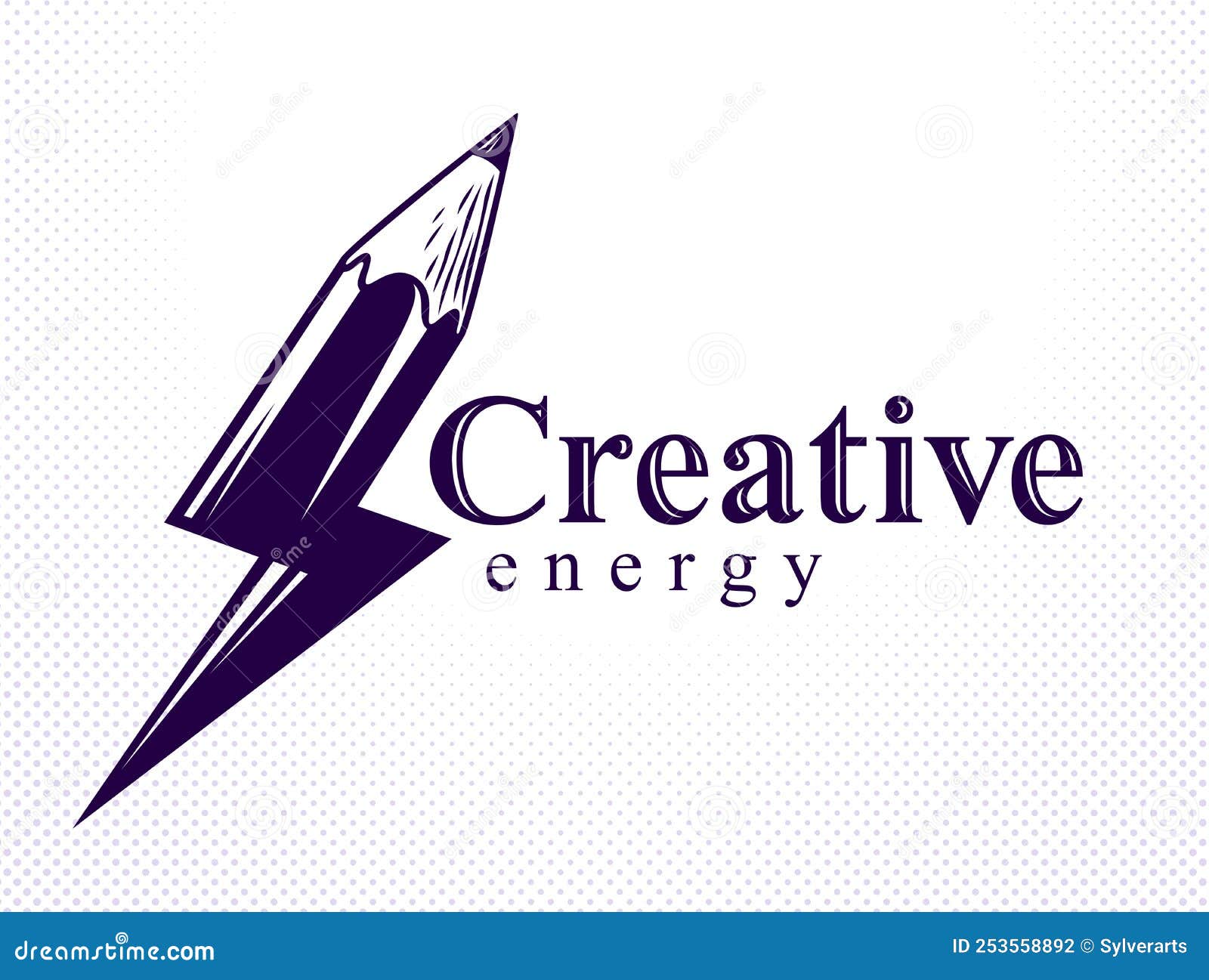 Creative Energy Power Concept Shown by Pencil in a Shape of Lightning ...
