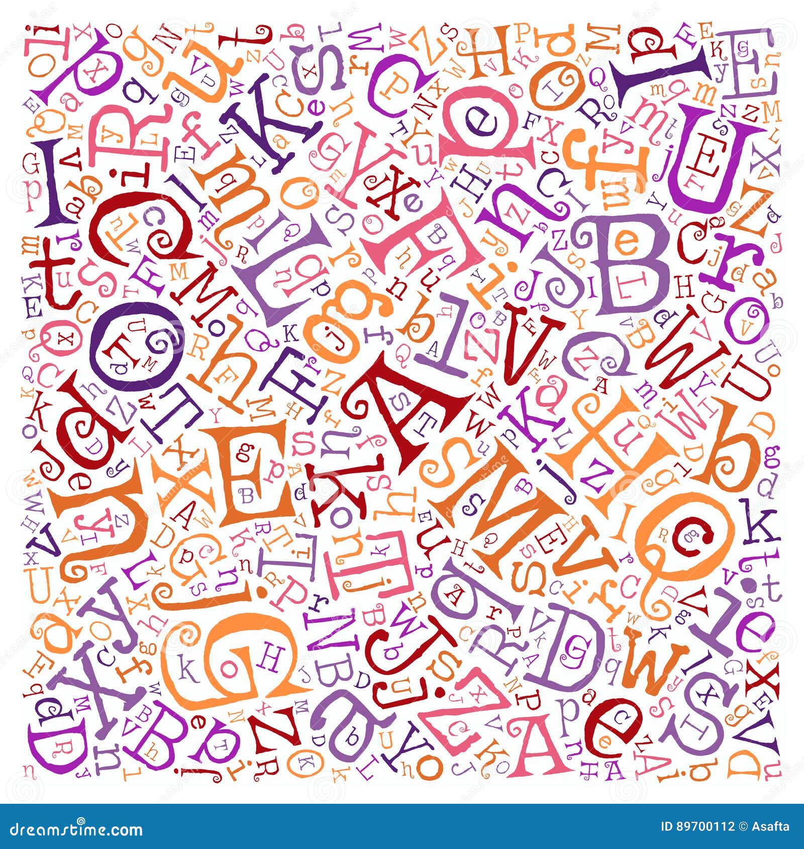 Creative English Alphabet Texture Background Stock Illustration ...