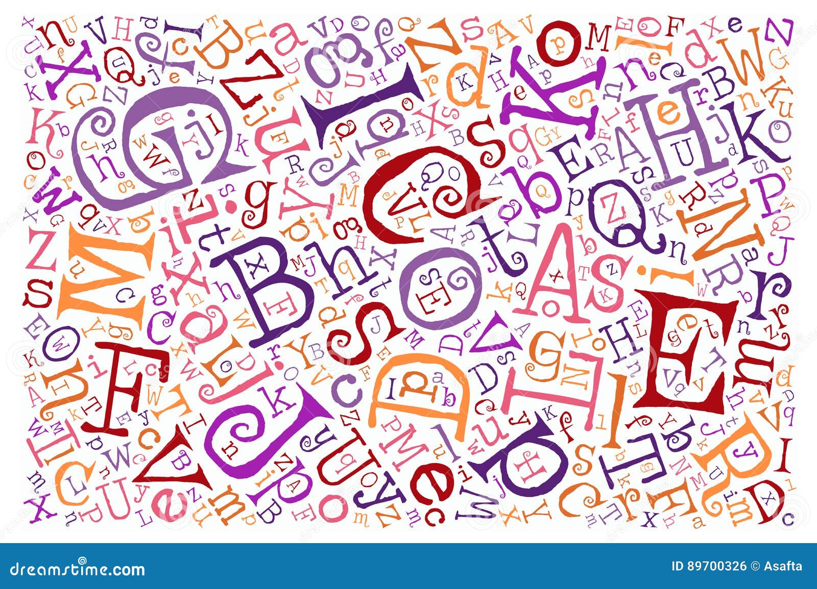 Creative English Alphabet Texture Background Stock Illustration ...