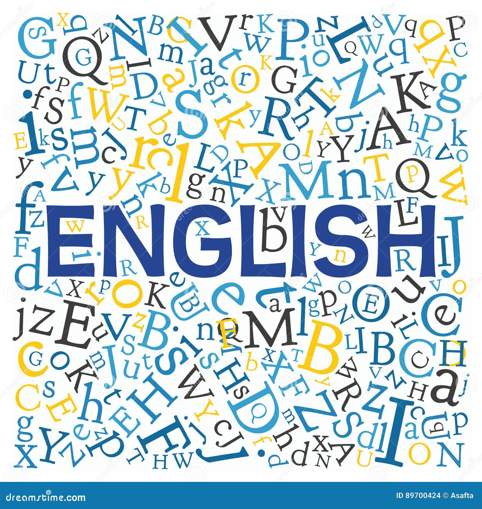 Creative English Alphabet Texture Background Stock Illustration ...