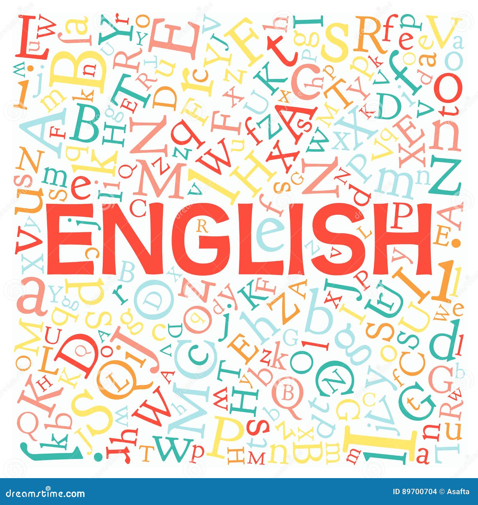 Creative English Alphabet Texture Background Stock Illustration ...