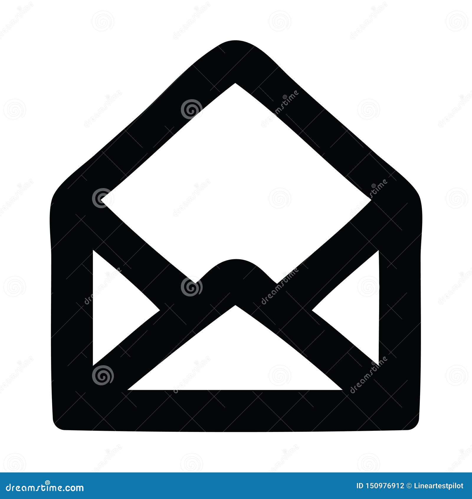 A Creative Envelope Letter Icon Stock Vector - Illustration of clip ...