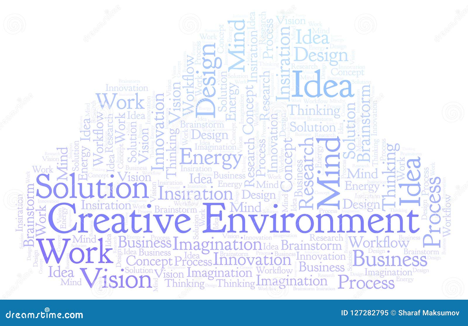 Creative Environment Word Cloud, Made with Text only. Stock ...