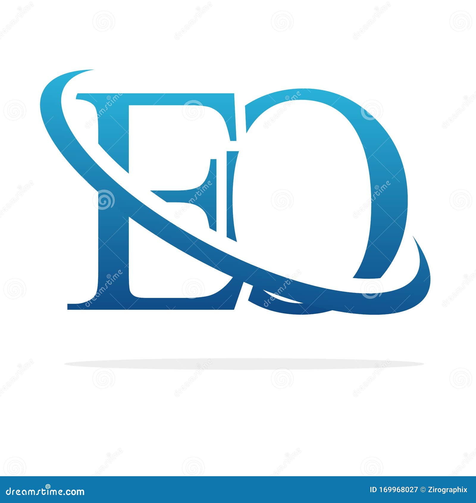 Creative EO Logo Icon Design Stock Vector - Illustration of blue ...