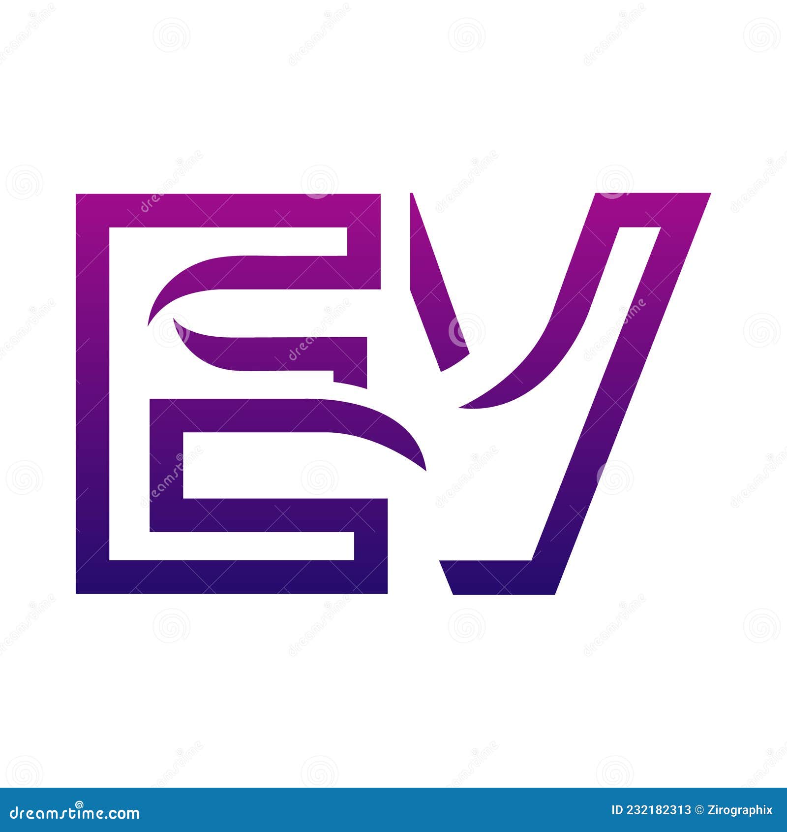 Creative EV Logo Icon Design Stock Vector - Illustration of money, blue ...