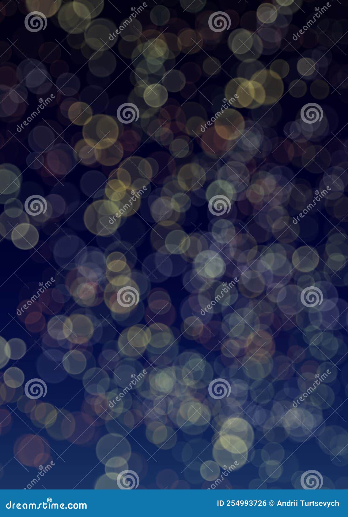 Creative Evening Background with Bokeh Particles Effect Stock Photo ...