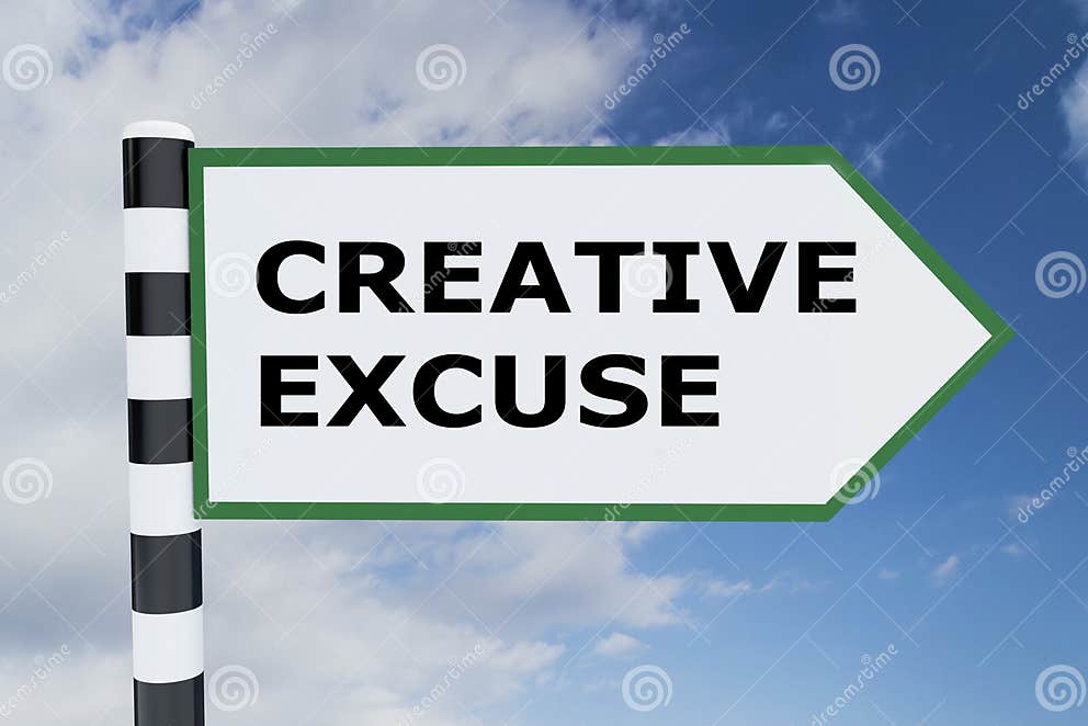 Creative Excuse concept stock illustration. Illustration of inspiration ...