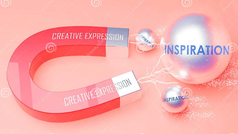 Creative Expression that Attracts Inspiration Stock Image - Image of ...