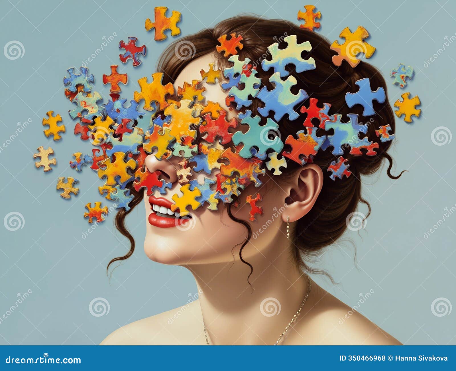 Creative Expression through a Blend of Colors and Puzzle Pieces ...