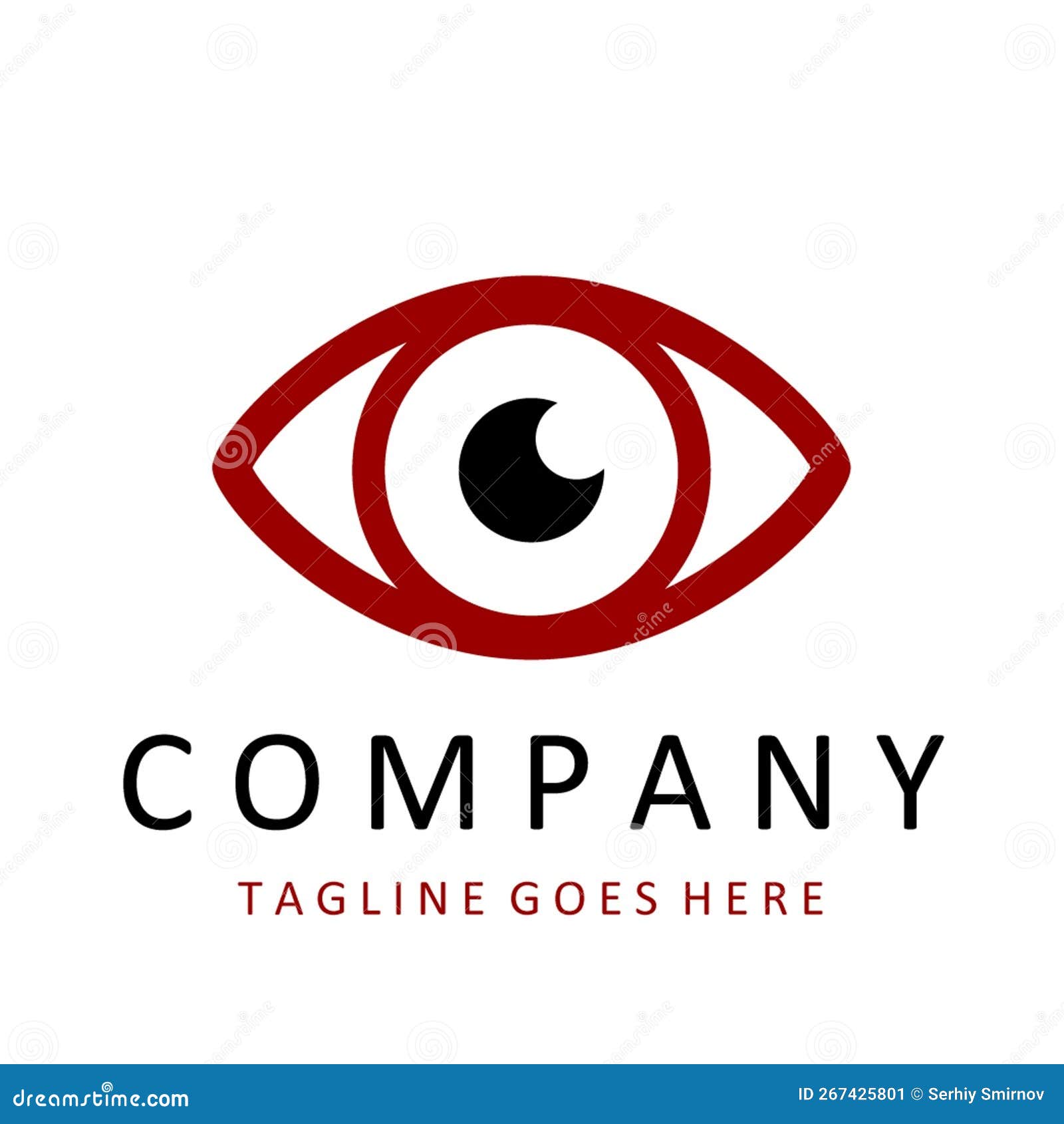Creative Eye Concept Logo Design Template Stock Vector - Illustration ...