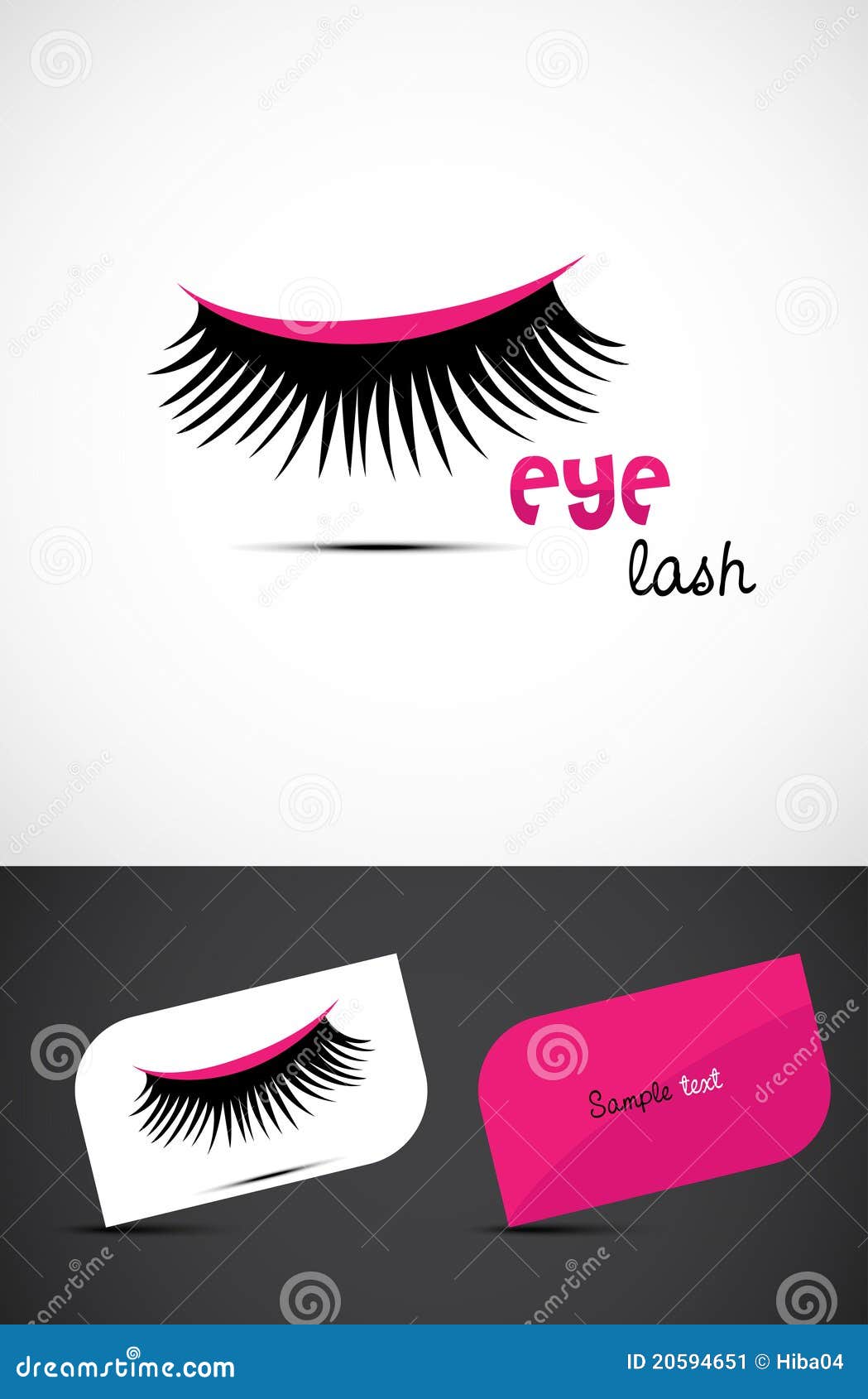 Creative Eye lash Icon stock vector. Illustration of drawn - 20594651