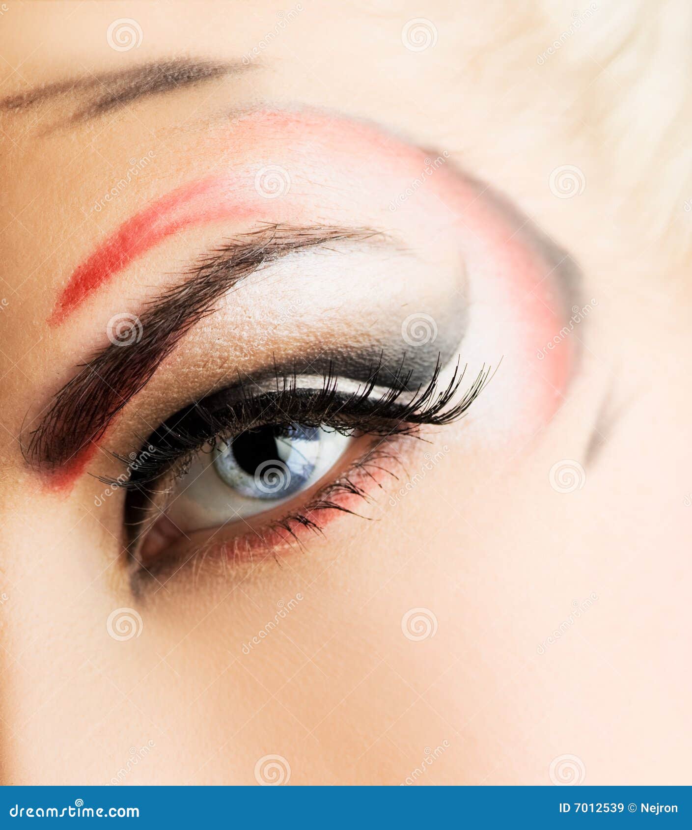 Creative eye paint stock image. Image of creative, purple - 7012539
