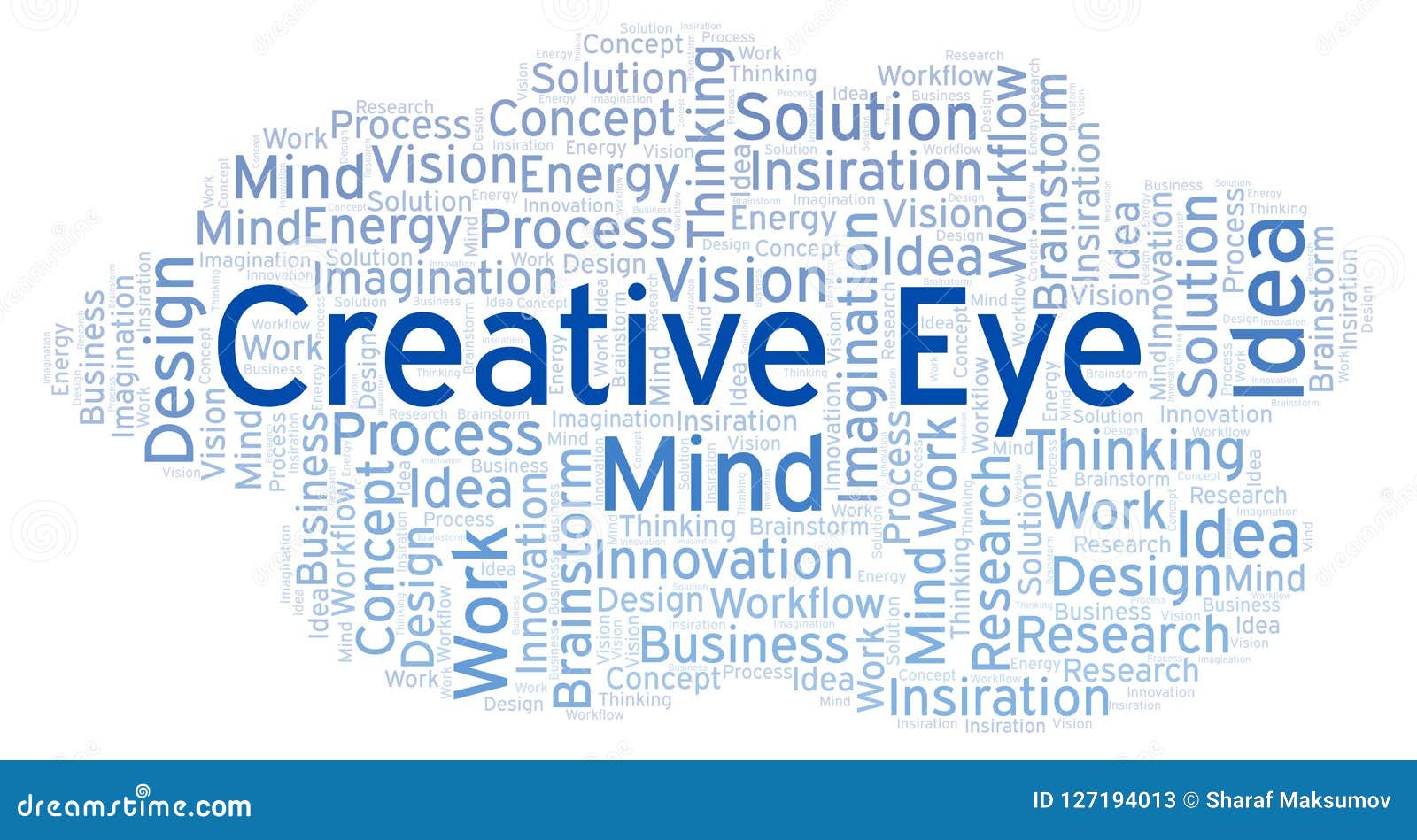 Creative Eye Word Cloud, Made with Text only. Stock Illustration ...