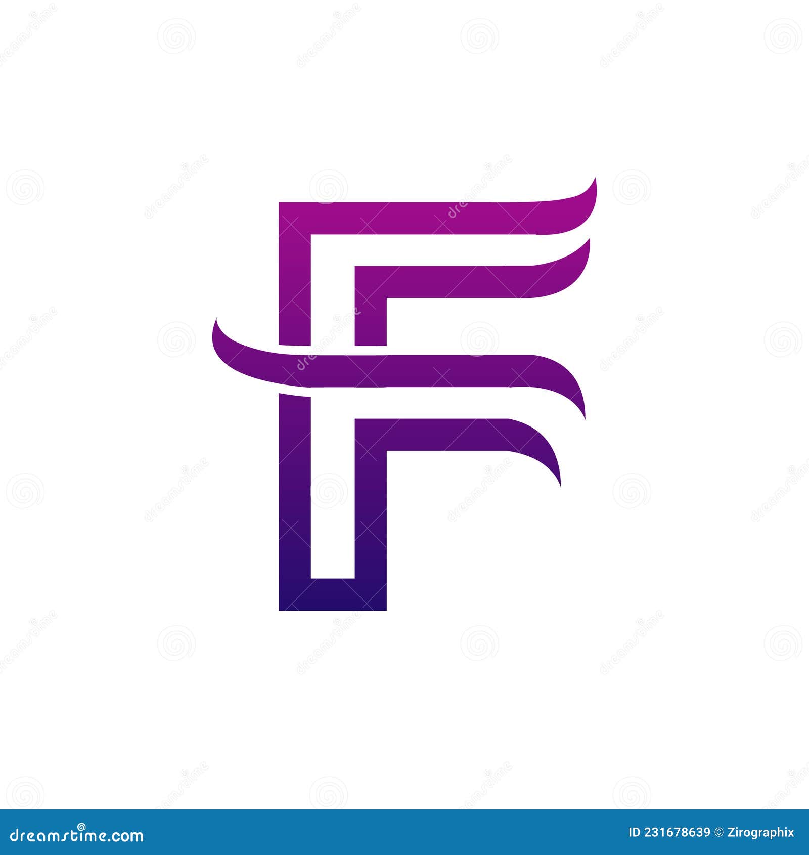 Creative F Logo Icon Design Stock Vector - Illustration of business ...