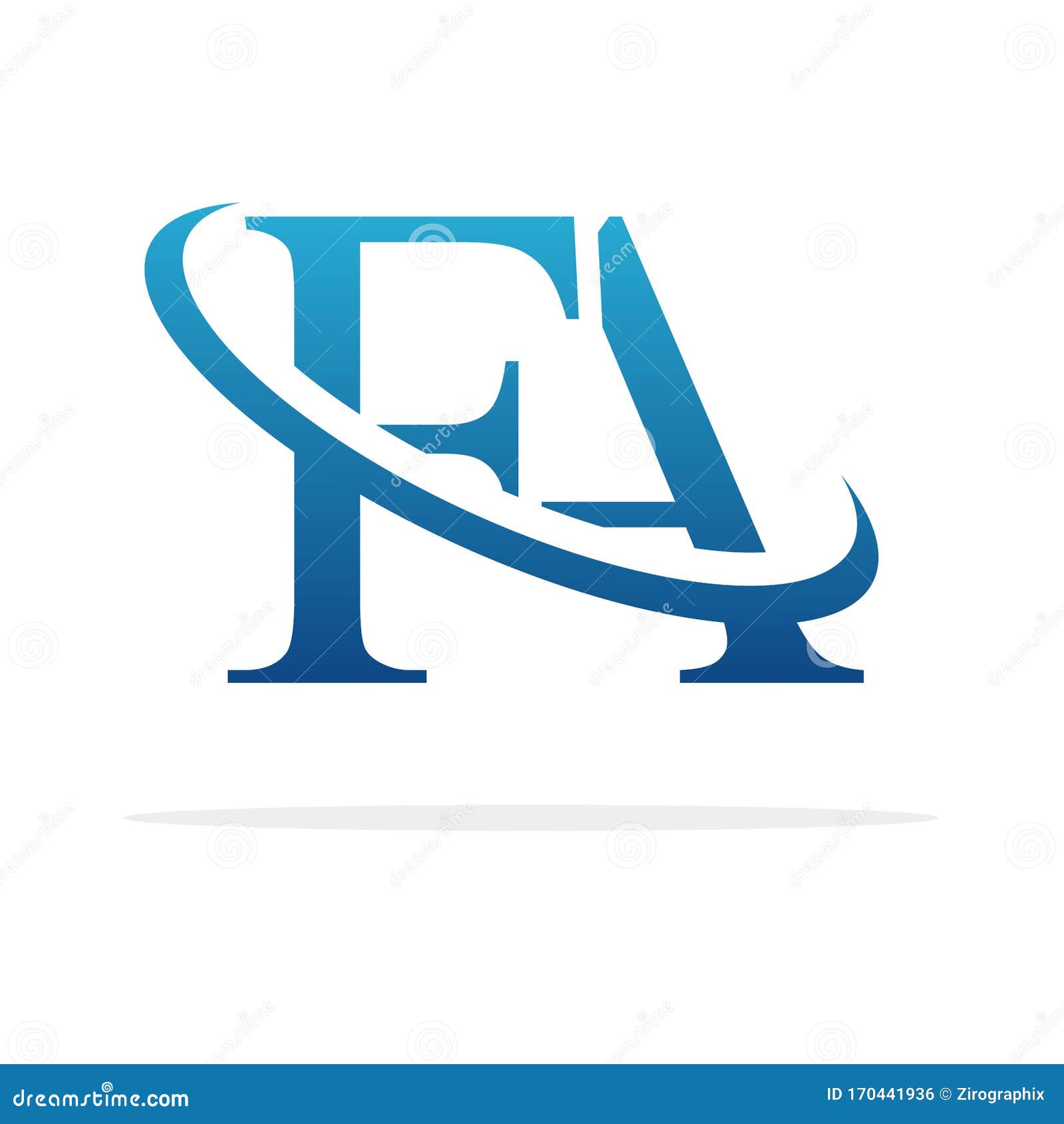 Creative FA Logo Icon Design Stock Vector - Illustration of full ...