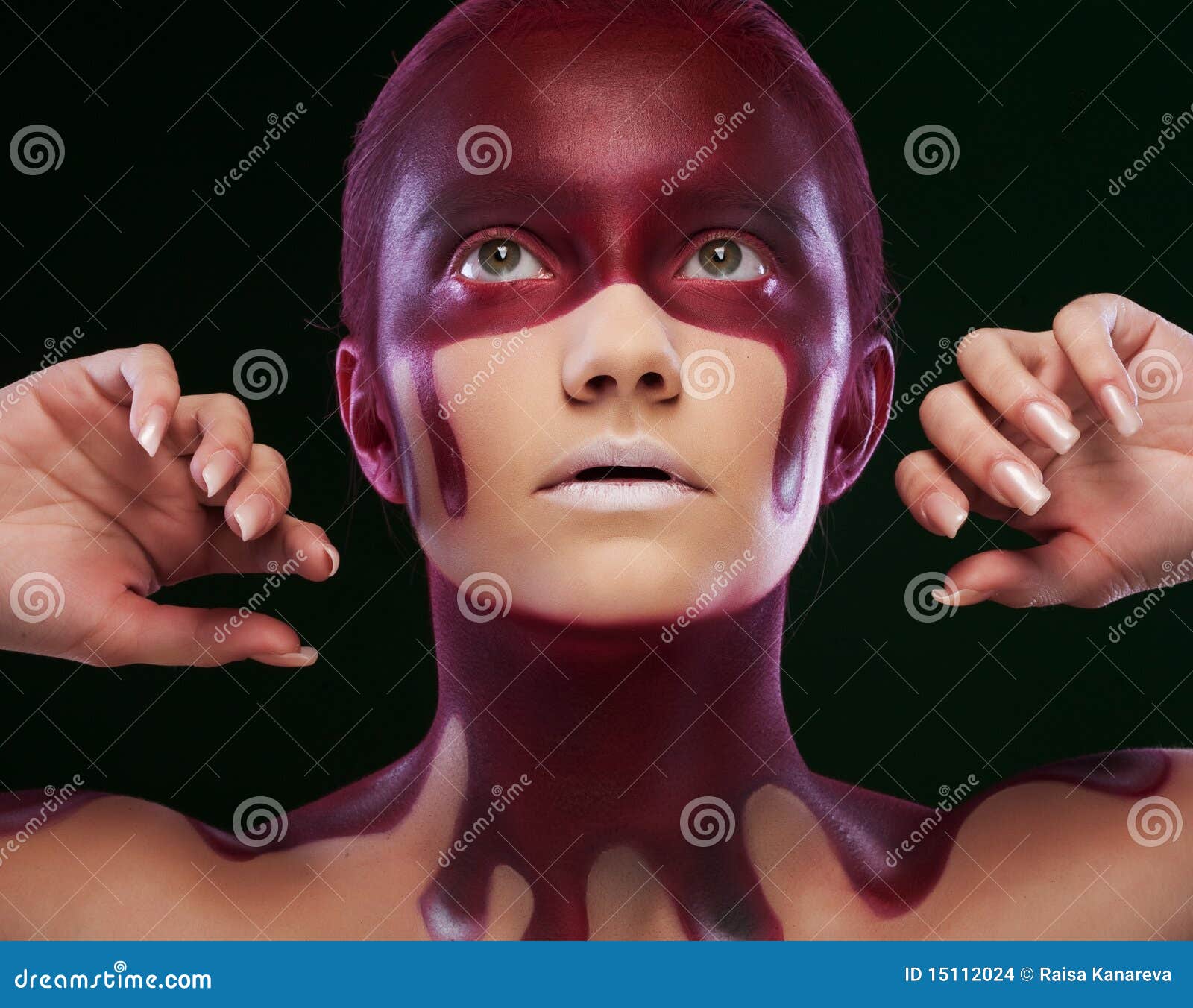 Creative face-art stock photo. Image of face, glamor - 15112024