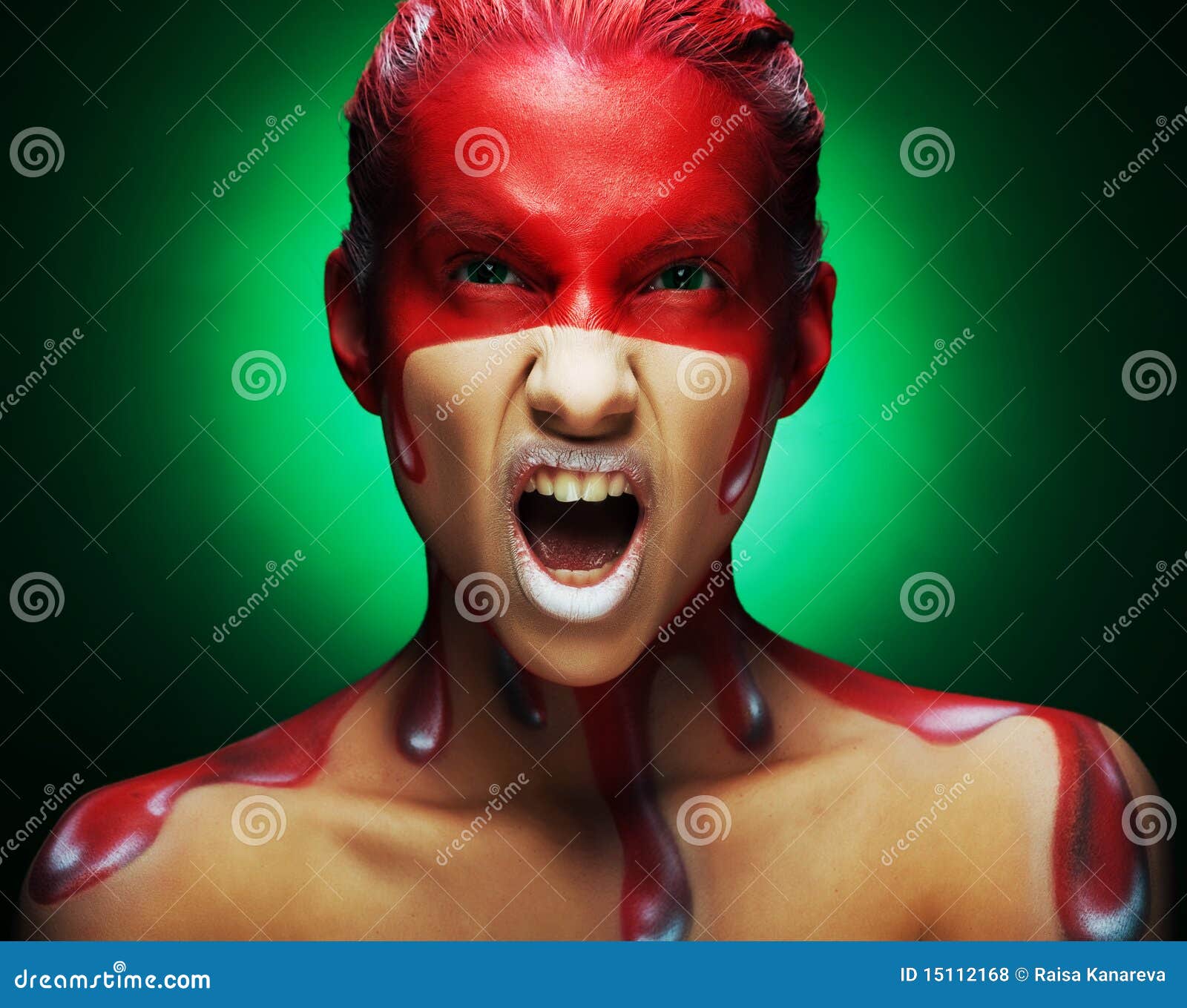 Creative face-art stock photo. Image of long, health - 15112168