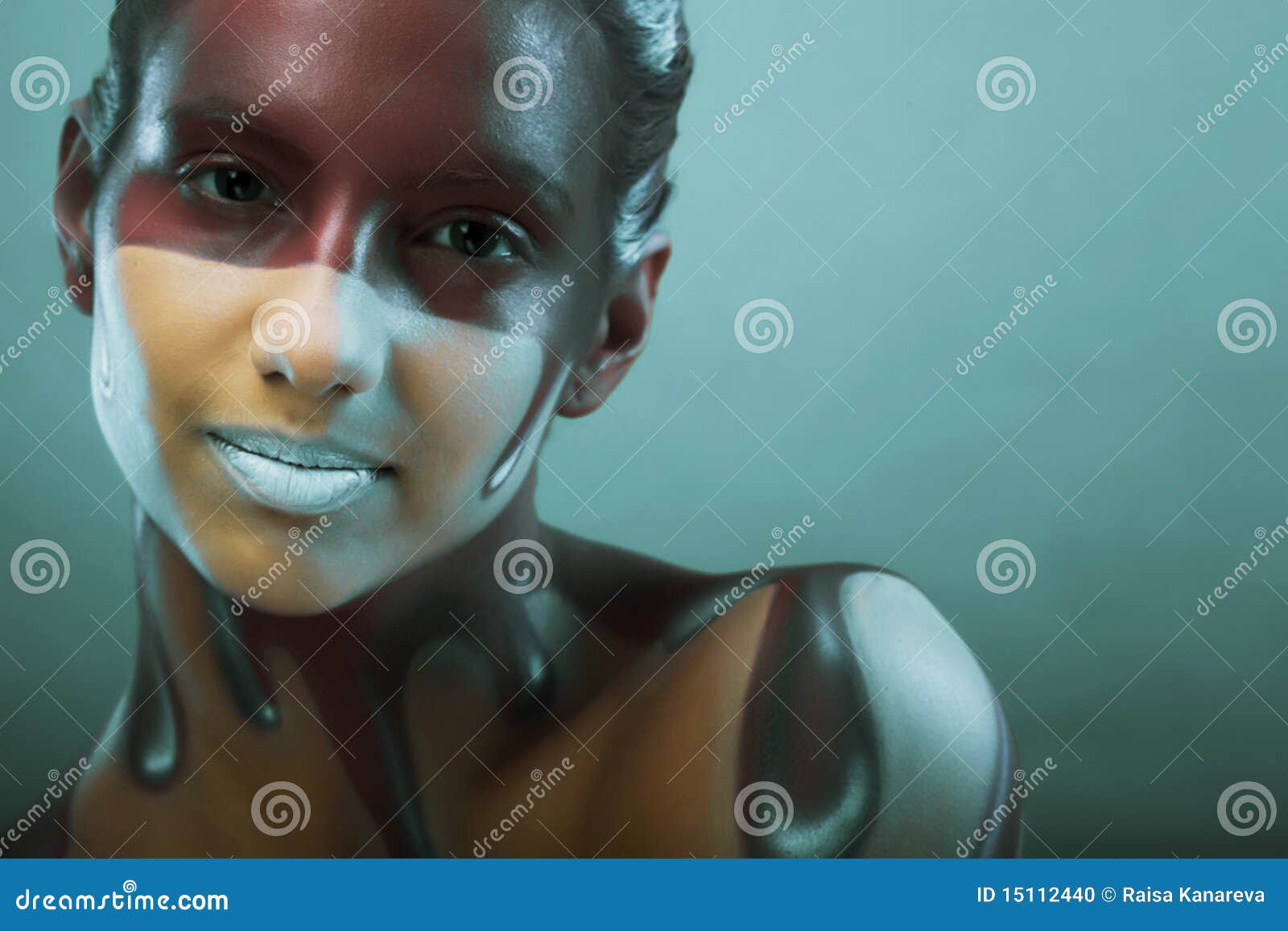 Creative face-art stock photo. Image of artistic, health - 15112440