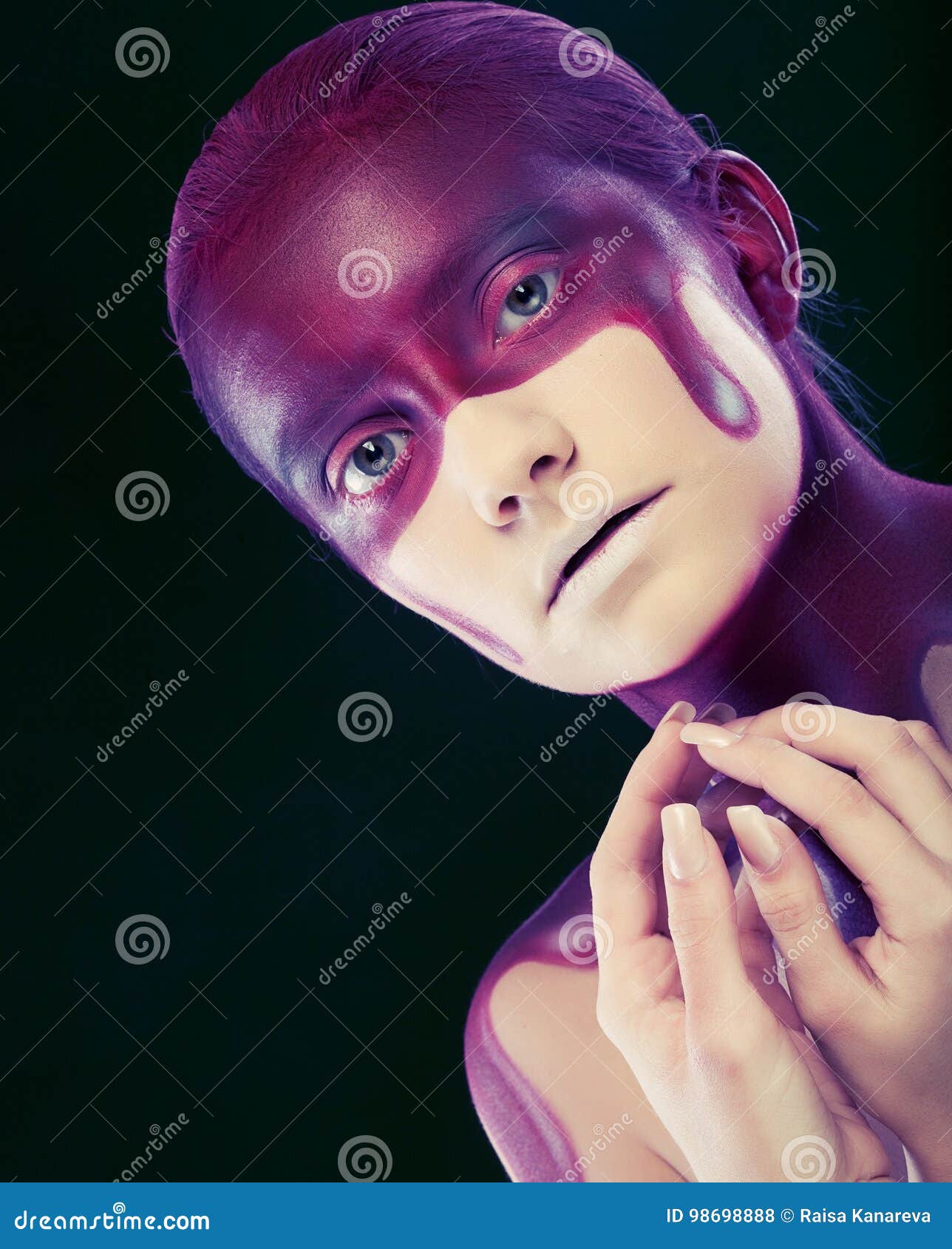 Creative face-art stock photo. Image of face, element - 98698888