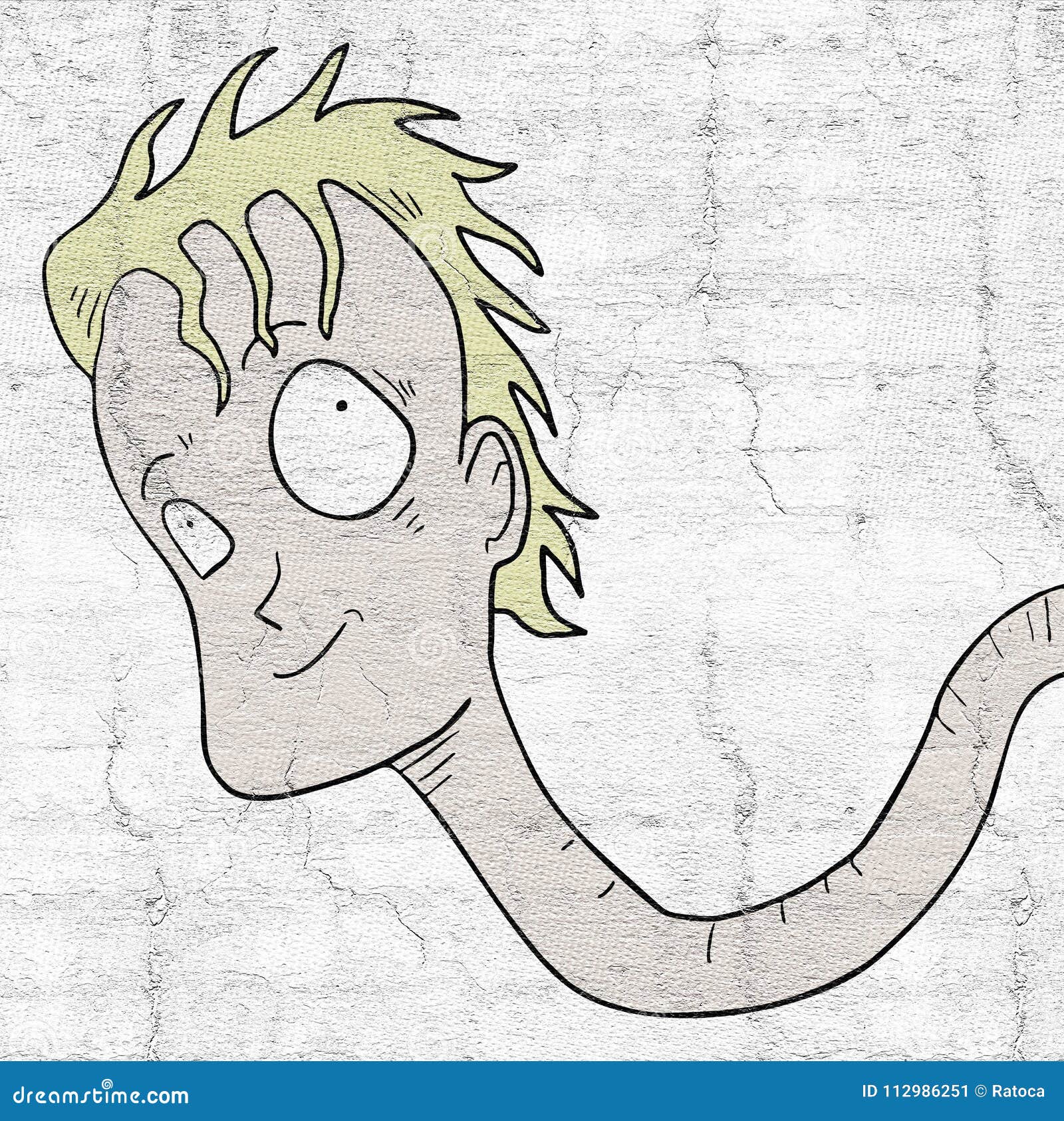 Creative face stock illustration. Illustration of expression - 112986251