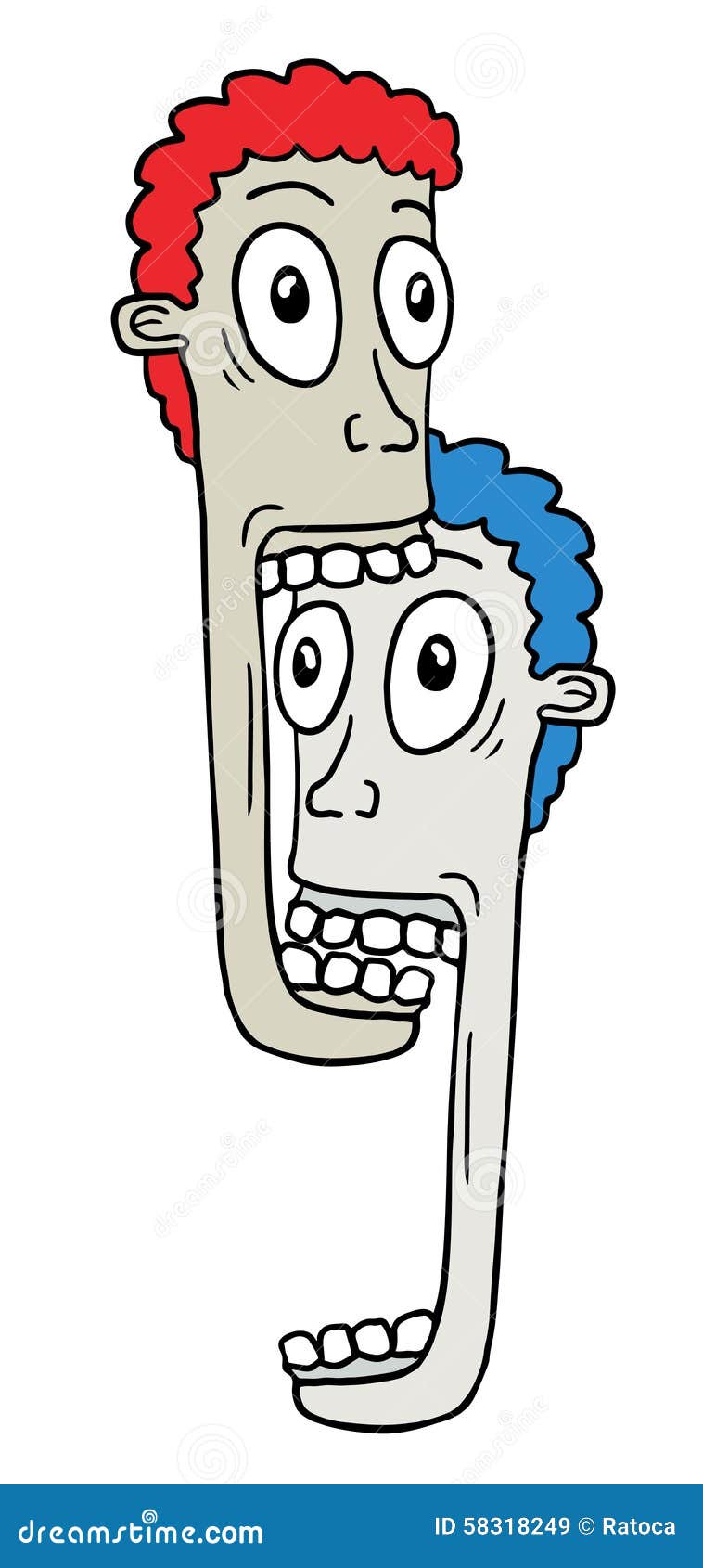 Creative face stock vector. Illustration of design, comic - 58318249