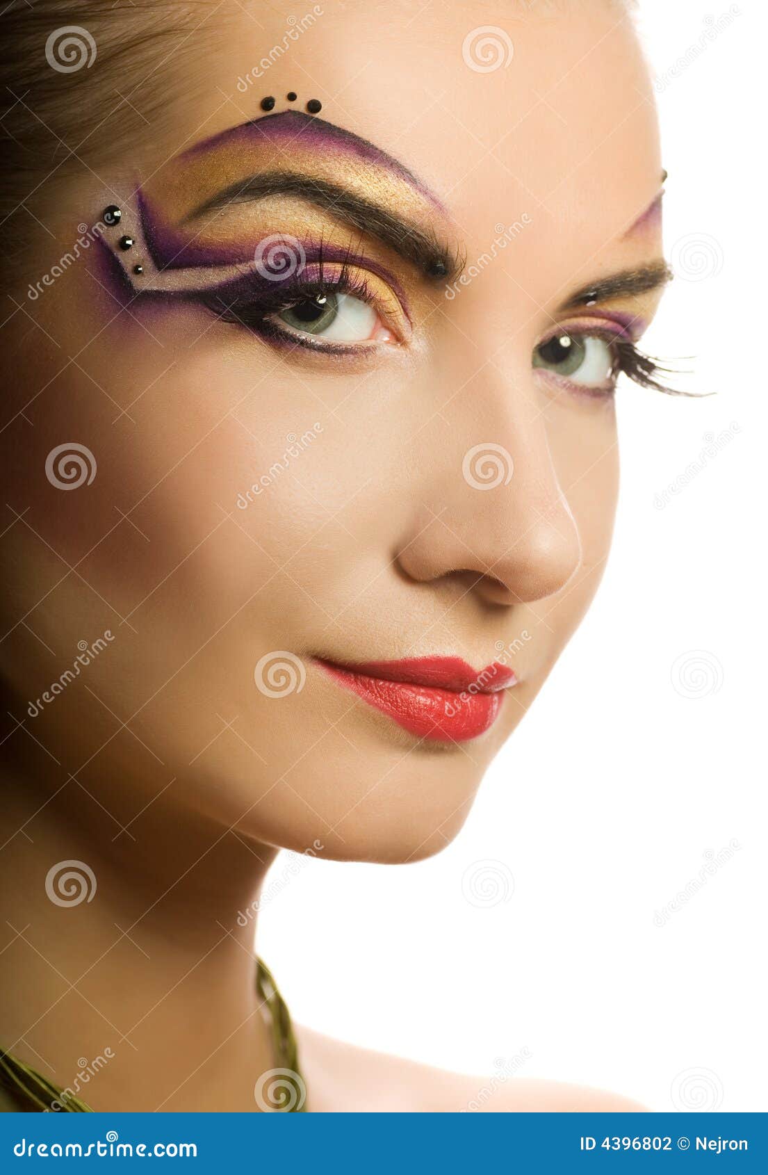 Creative face paint stock photo. Image of body, fashion - 4396802