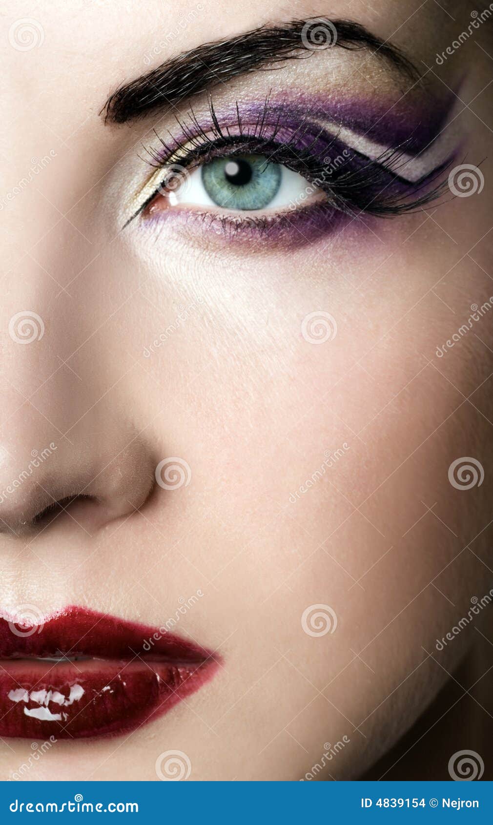 Creative face paint stock photo. Image of long, element - 4839154