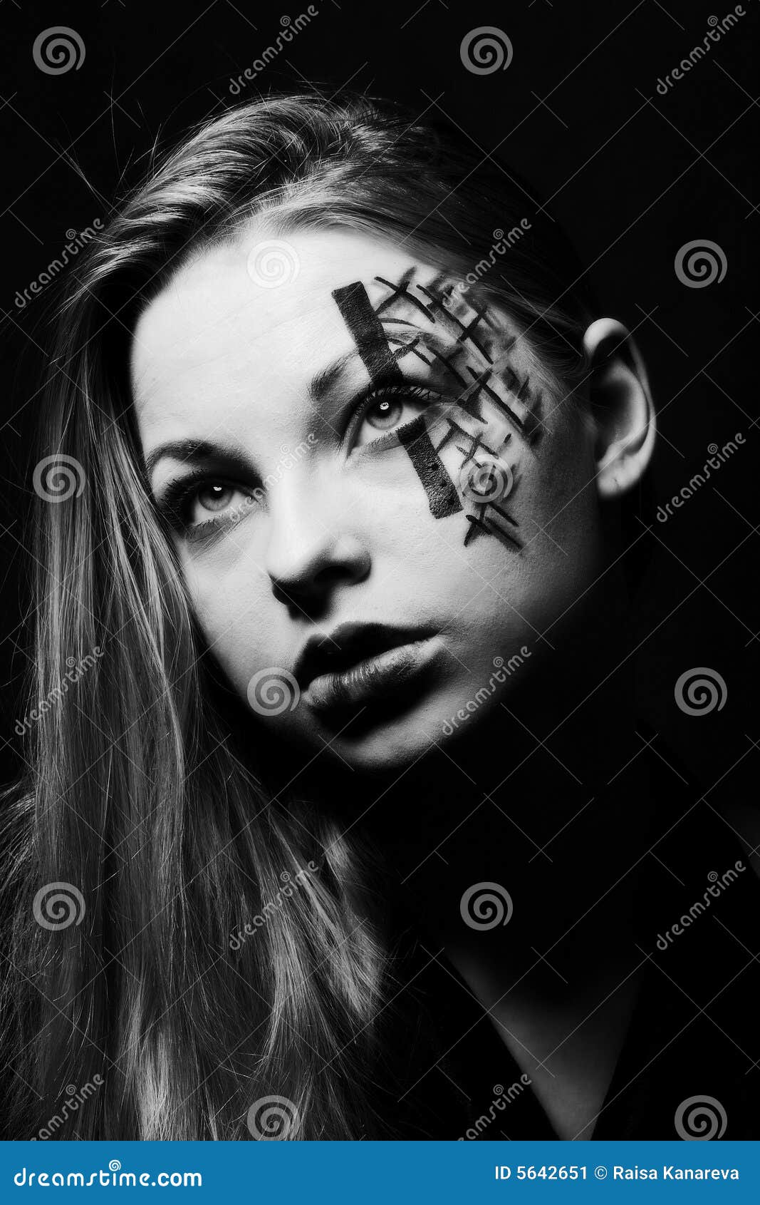 Creative face paint stock image. Image of dream, beauty - 5642651