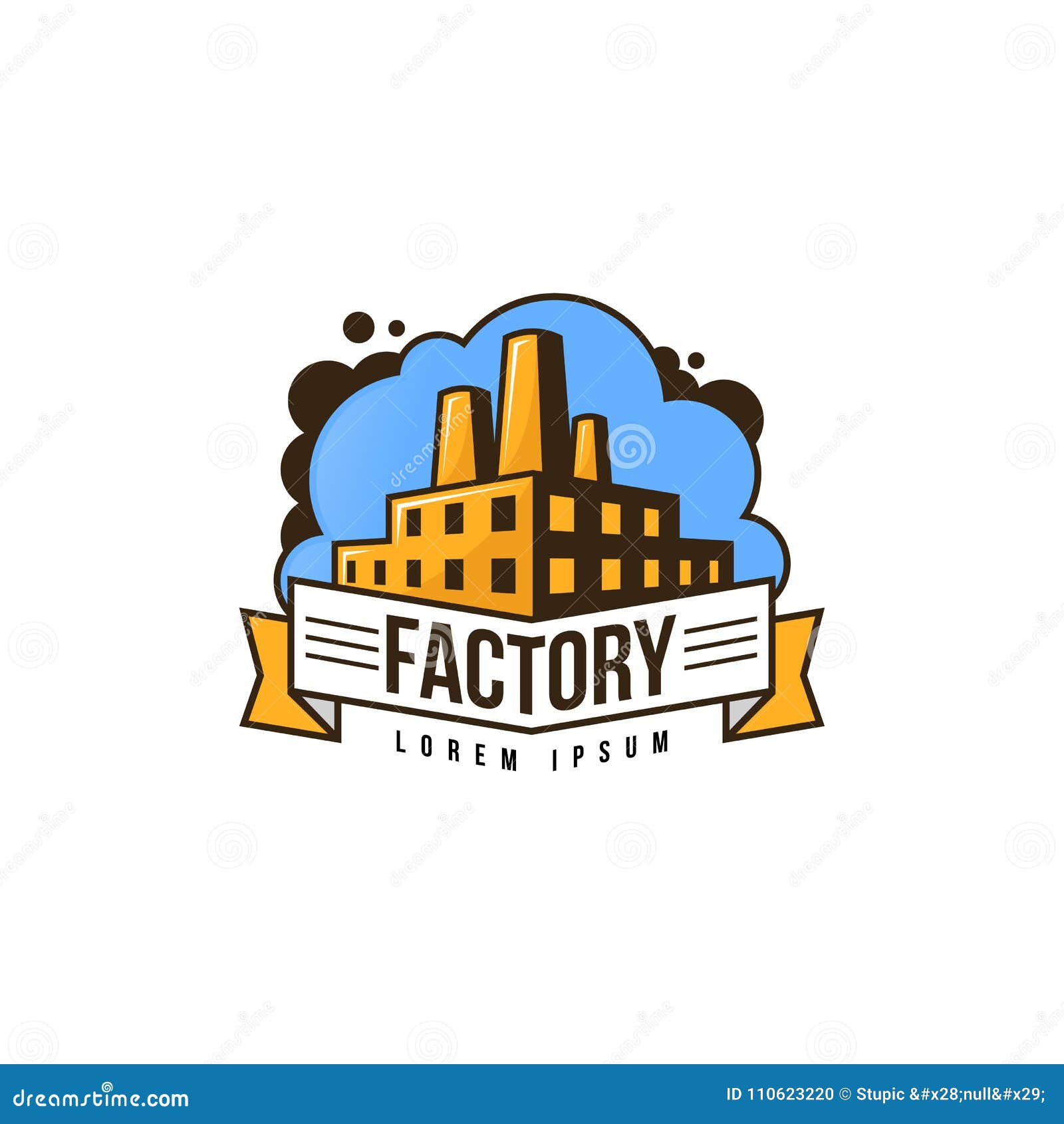 Creative Factory Logo Vector Art Logo Stock Illustration - Illustration ...