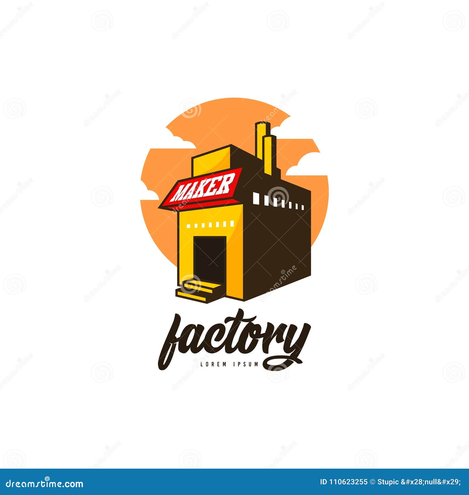 Creative Factory Logo Vector Art Logo Stock Illustration - Illustration ...