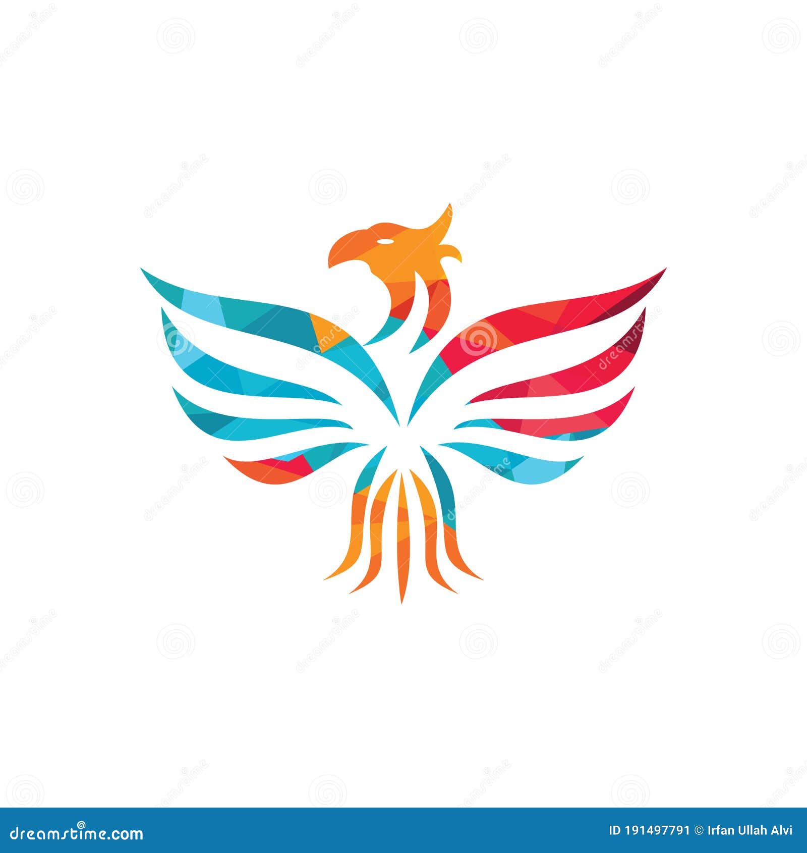 Creative Falcon Vector Logo Design. Stock Vector - Illustration of ...