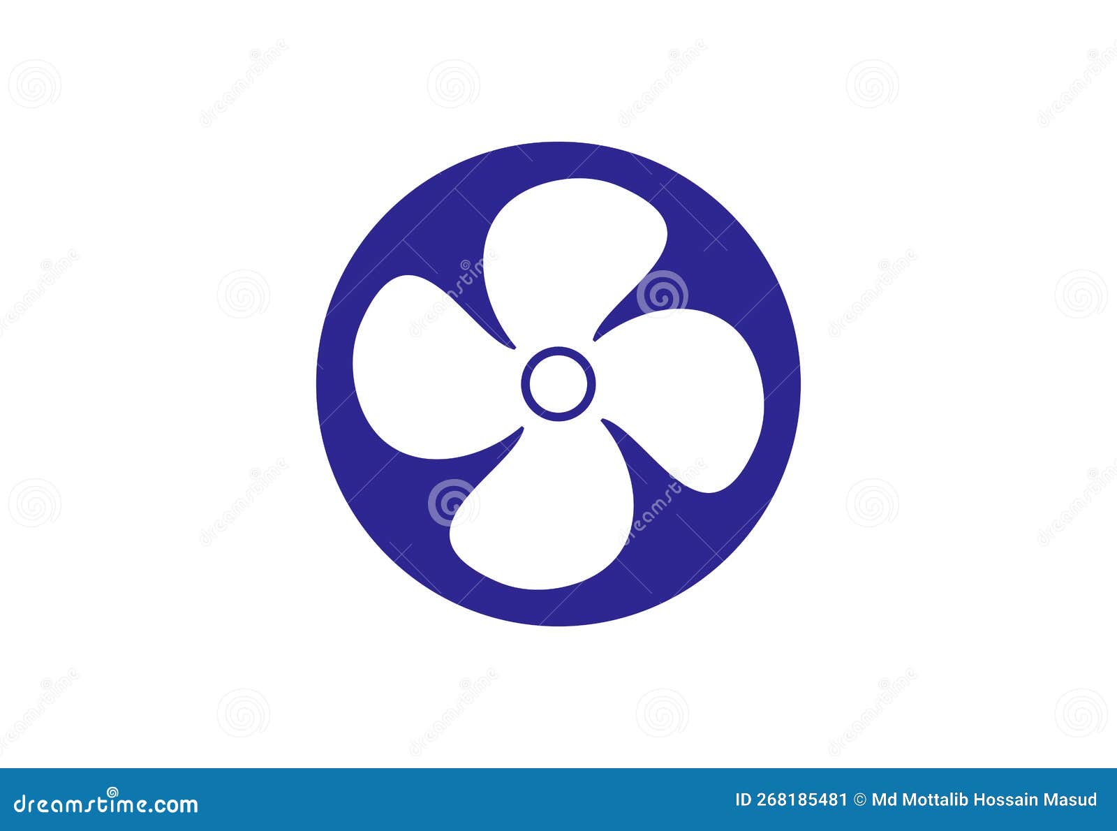 Creative Fan Logo Design, Vector Illustration Stock Illustration ...