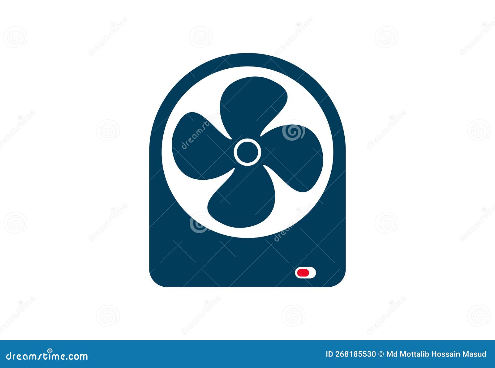 Creative Fan Logo Design, Vector Illustration Stock Illustration ...
