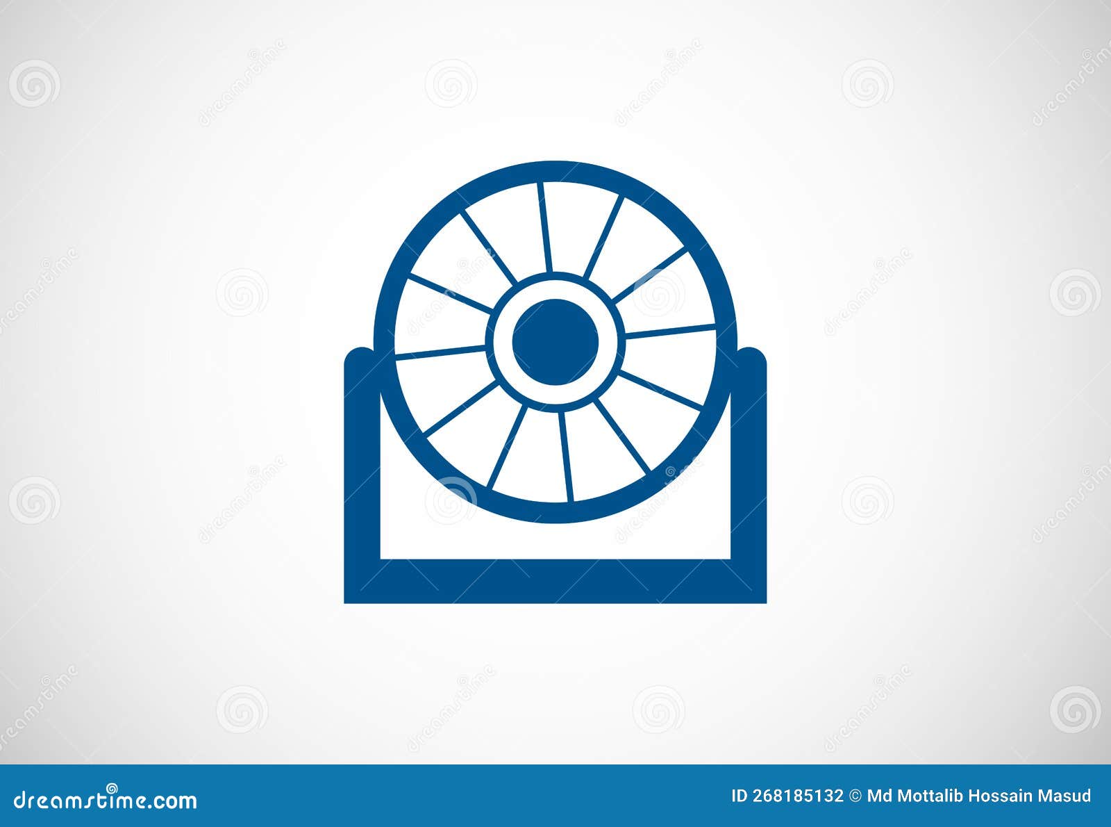 Creative Fan Logo Design, Vector Illustration Stock Illustration ...