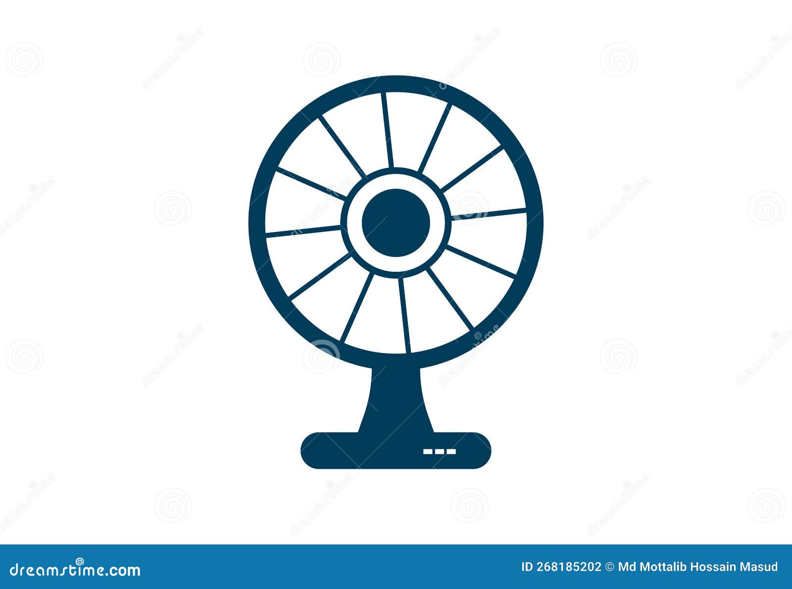 Creative Fan Logo Design, Vector Illustration Stock Illustration ...