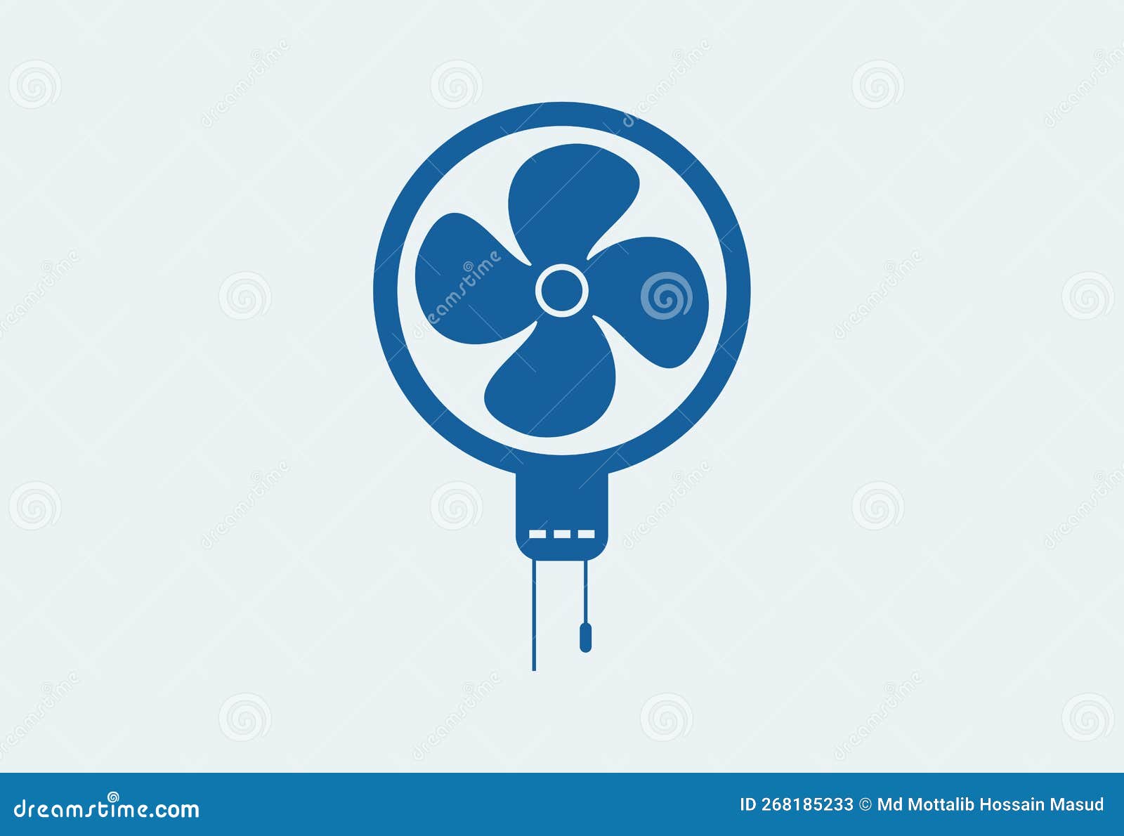 Creative Fan Logo Design, Vector Illustration Stock Illustration ...