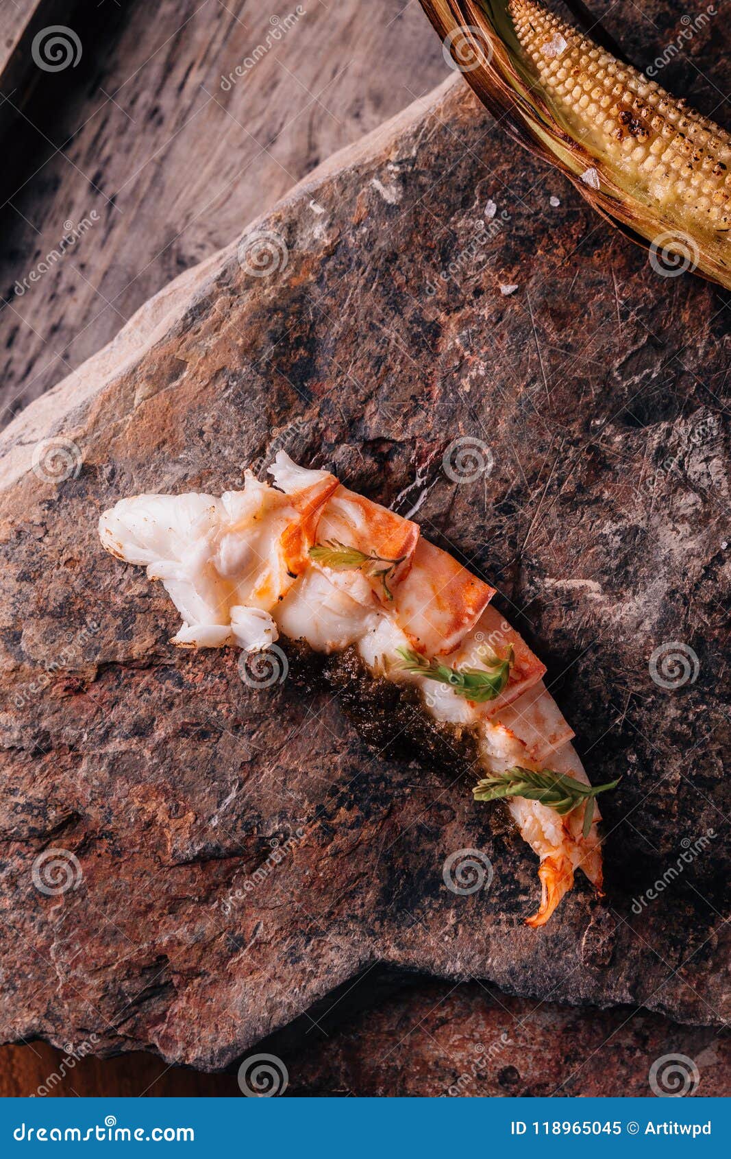 Creative Fine Dining: Grilled Lobster and Grilled Corn Served in ...