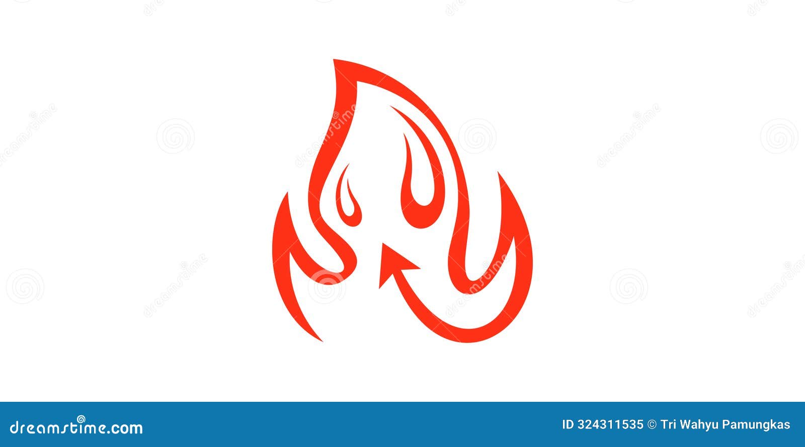 Creative Fire and Arrow Logo Design Stock Vector - Illustration of ...