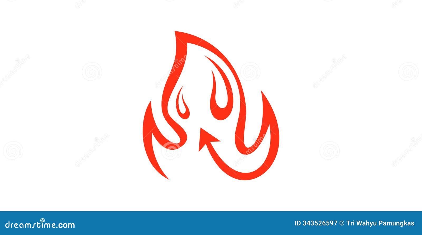 Creative Fire House Line Art Symbol Logo Design Cartoon Vector ...