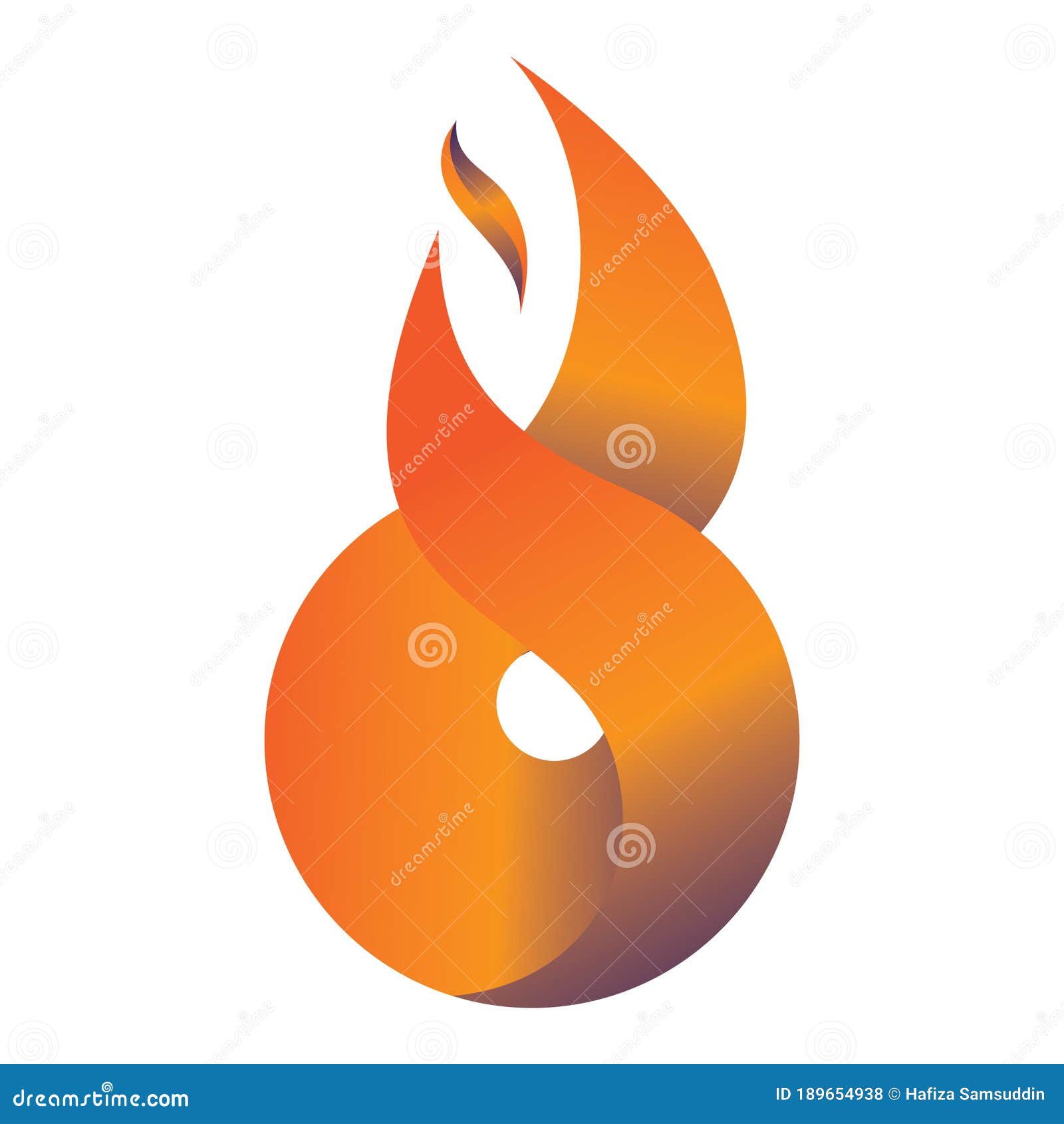 Creative Fire Design. Vector Illustration Decorative Design Stock ...